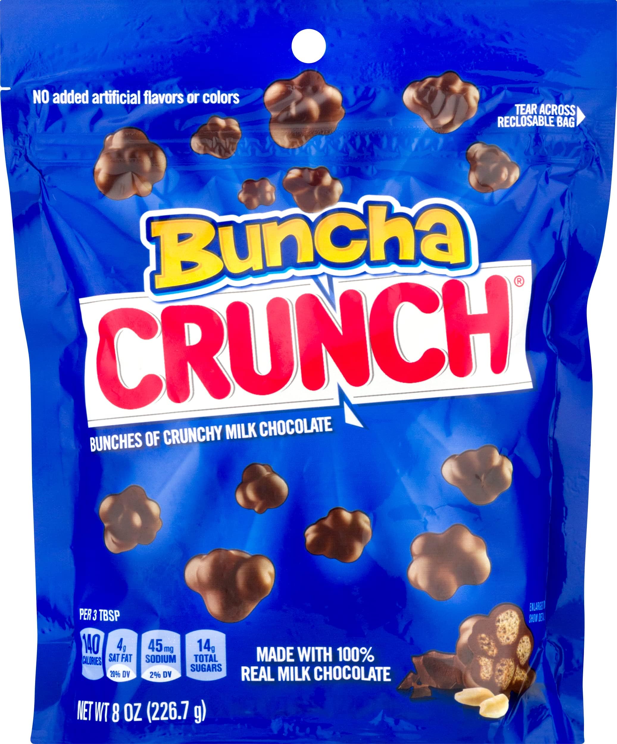 Amazon.com : BUNCHA CRUNCH, Bunches of Crunchy Milk Chocolate - 8oz ...