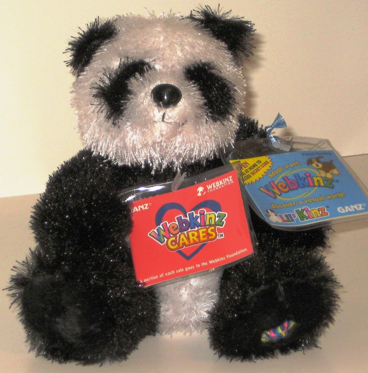 Amazon.com: Webkinz Cares Lil Kinz Panda Bear - 2 Tags : Toys & Games