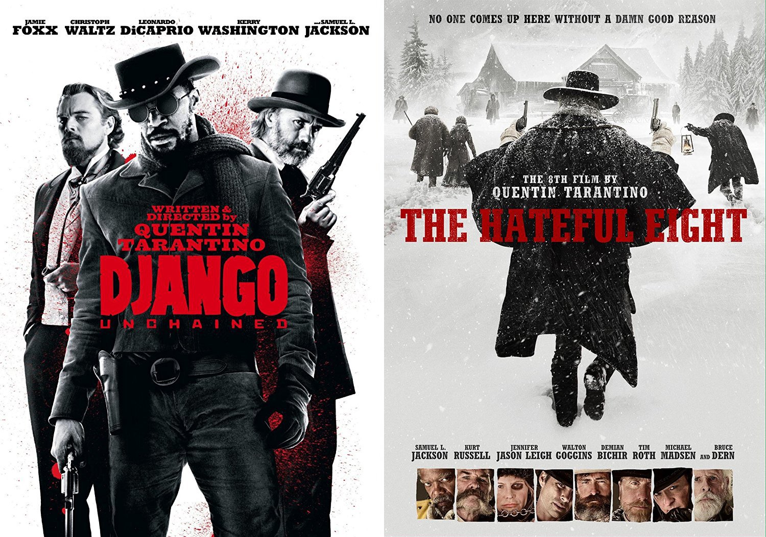Amazon.com: The Hateful Eight & Django Western Action DVD Quentin ...