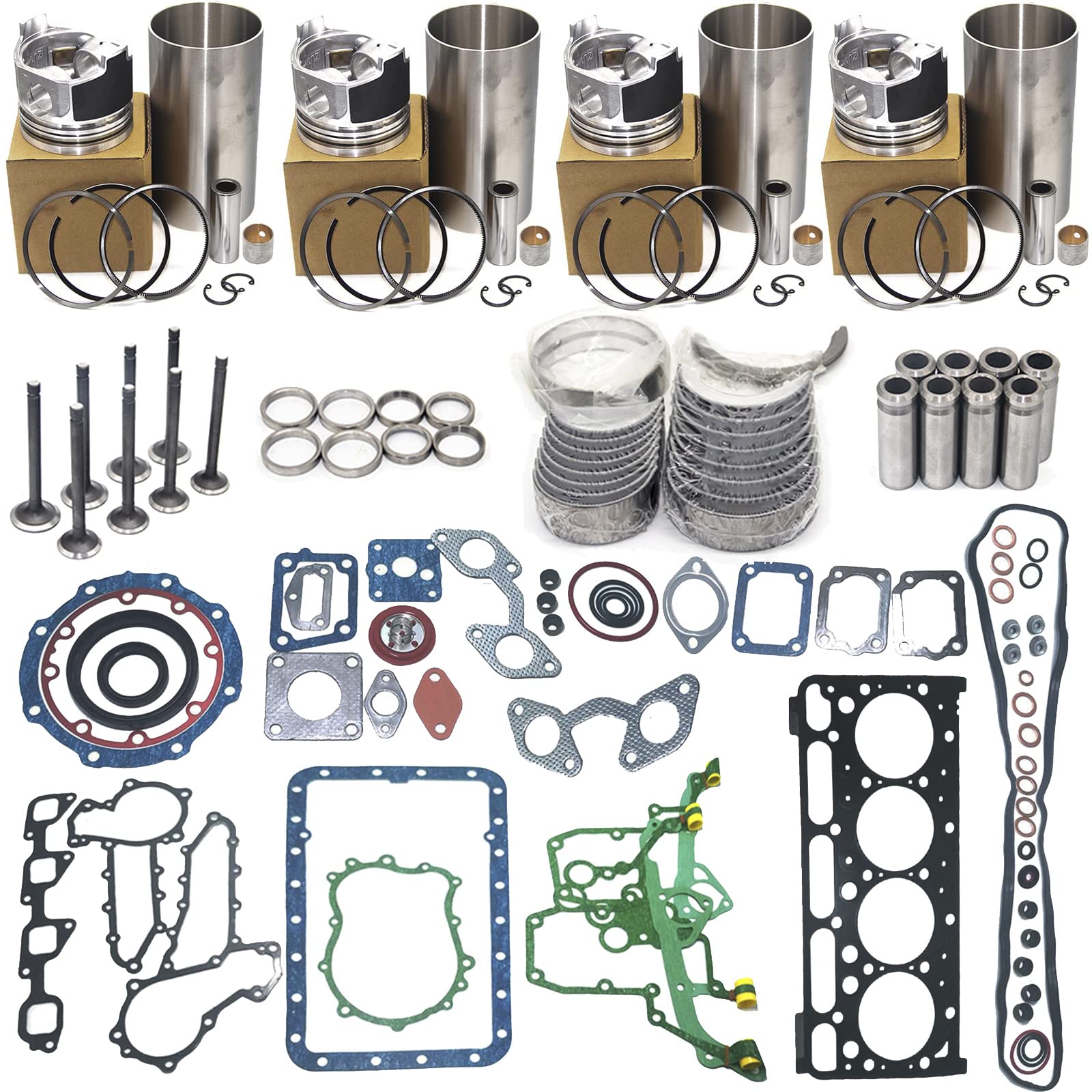 Kubota Engine Rebuild Kit Kubota V2203 Engine Overhaul Rebuild Kit With ...