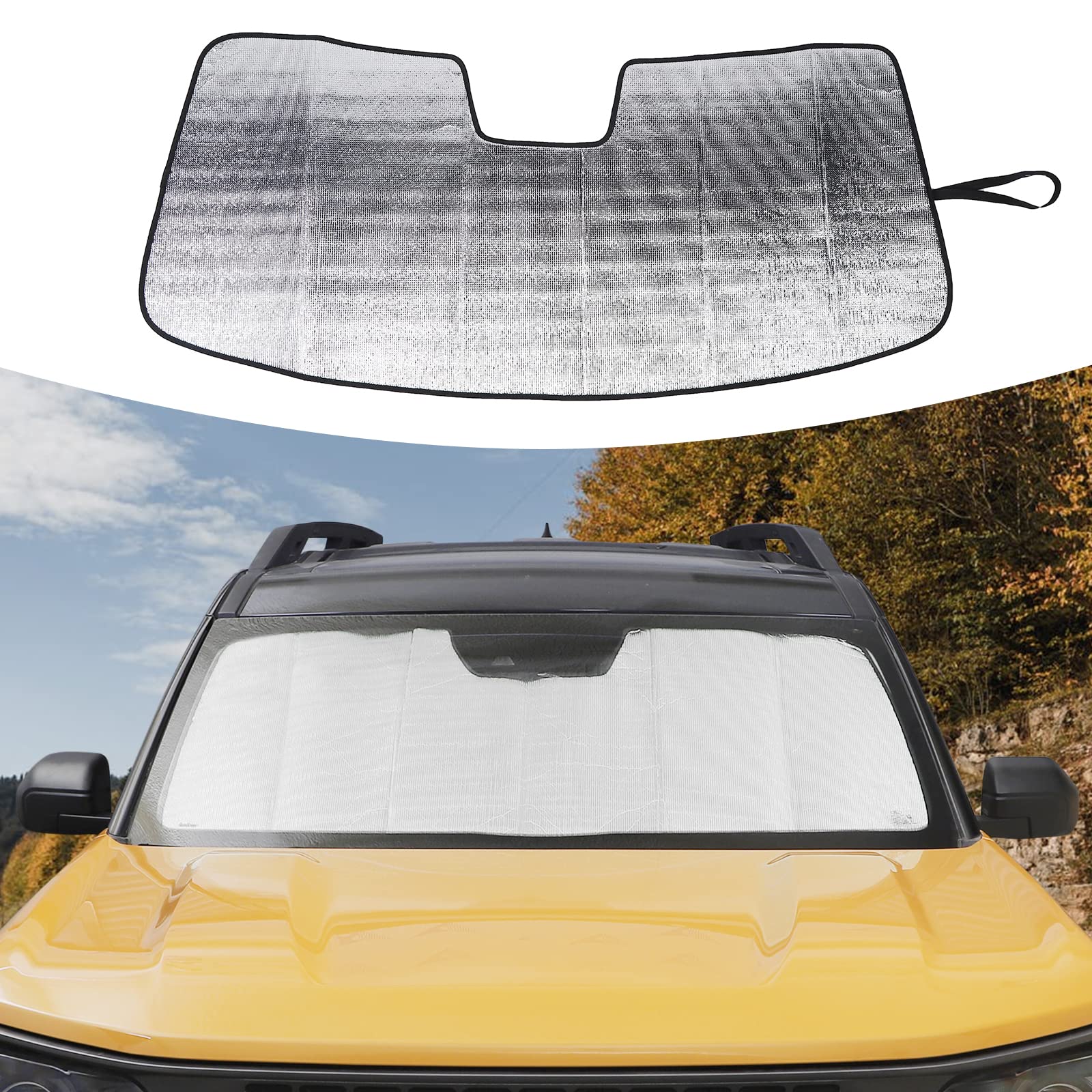 Snapklik.com : JWWY Windshield Sunshade Window Sun Shade For 2021-2024 ...