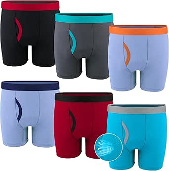 Amazon.com: PROTIUM 6 Pack Boys Mesh Boxer Brief - Breathable Soft ...