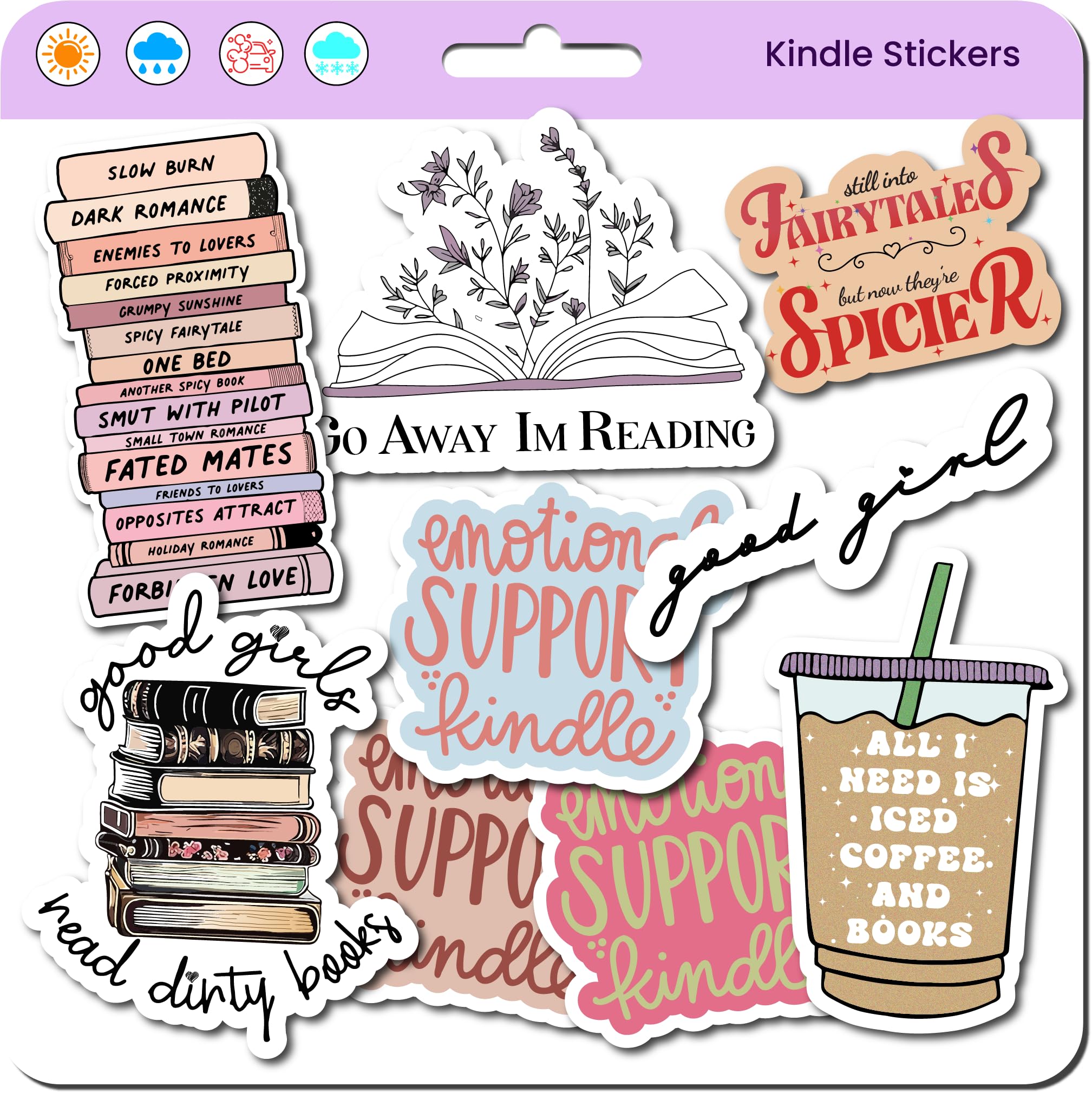 Amazon.com: United by Color Kindle Stickers Pack - Waterproof Book ...