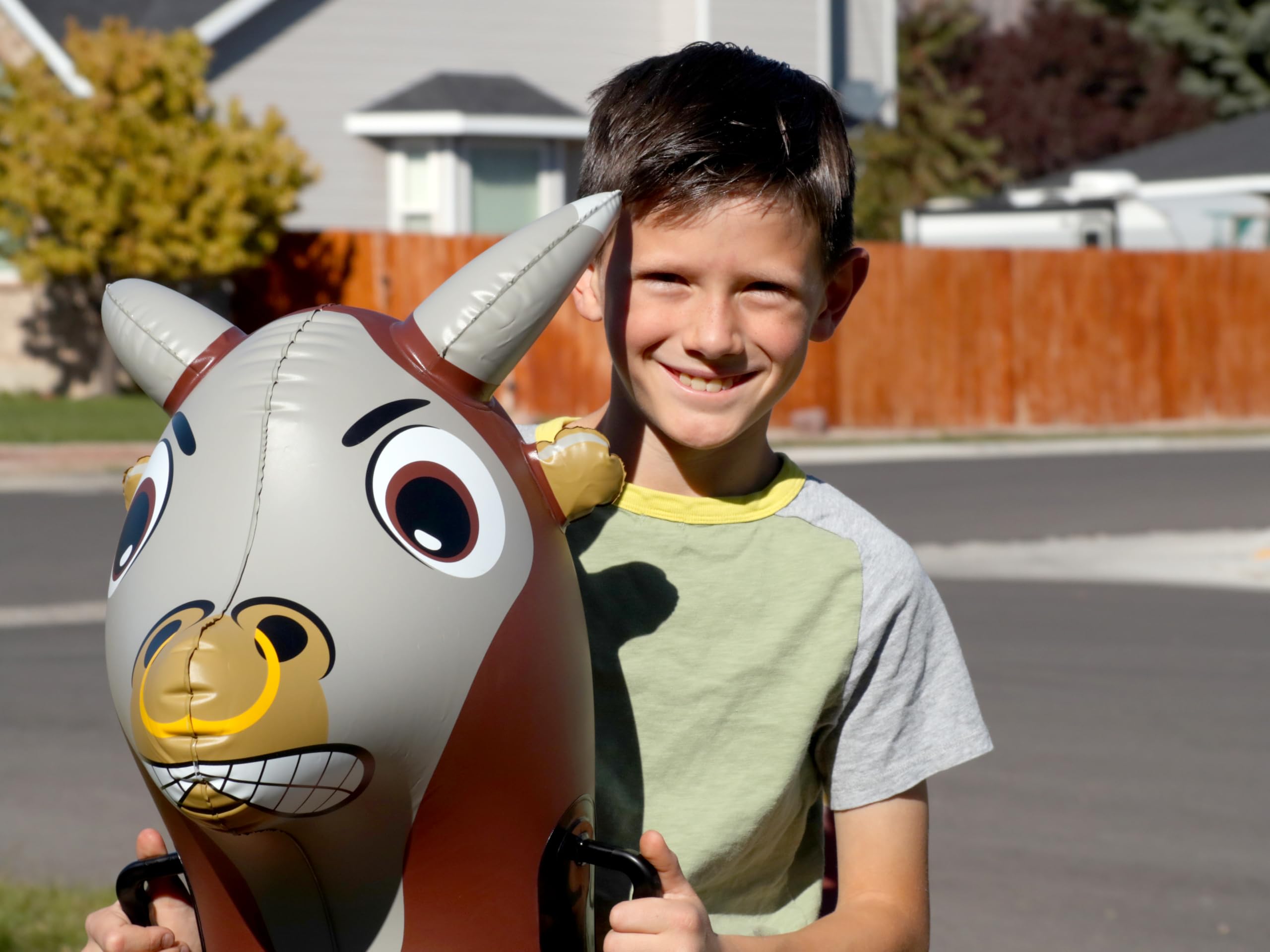 Snapklik.com : Hearthsong Hop N Go Inflatable Bull Riding Bouncy ...