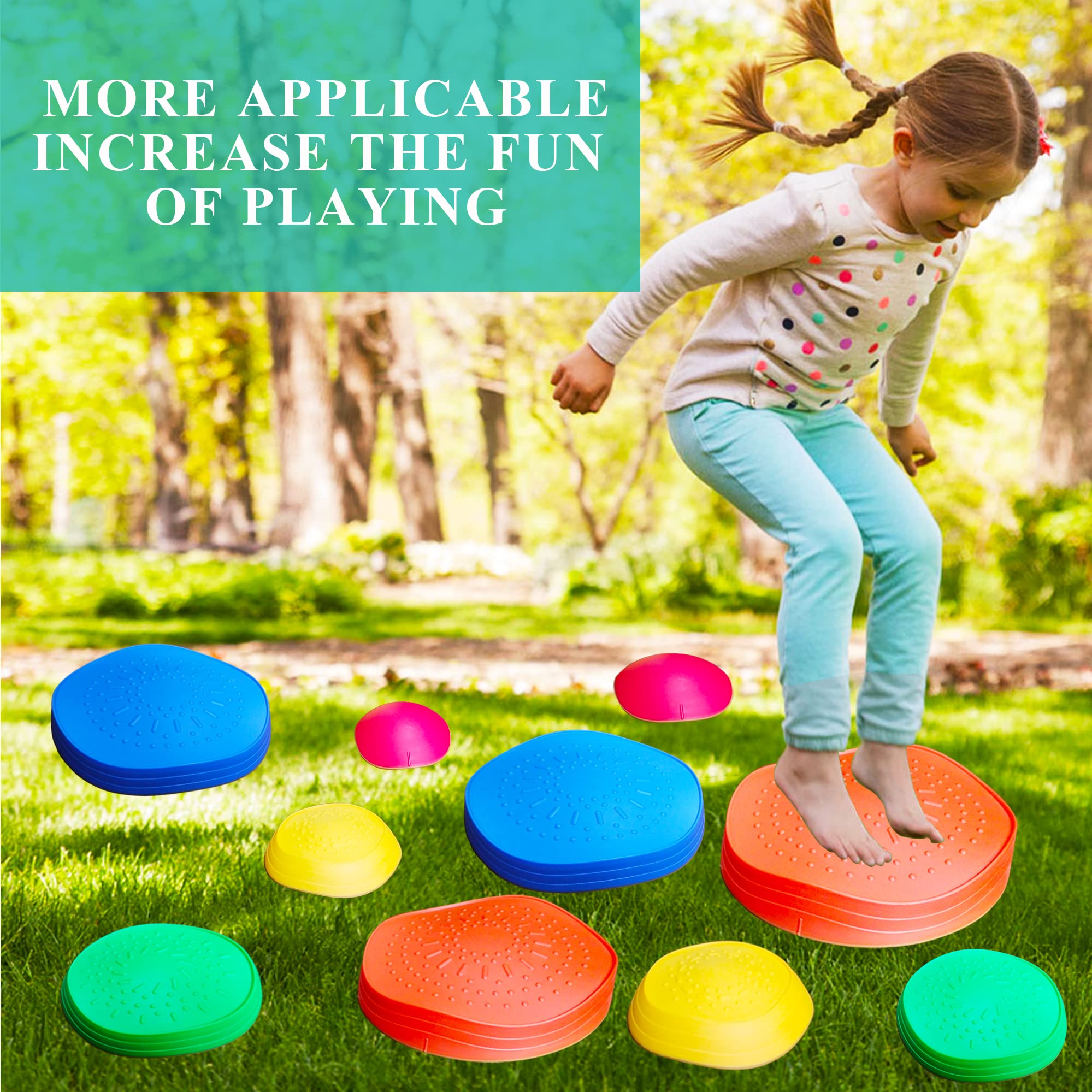 Snapklik.com : 10 PCS Balance Stepping Stones For Kids, Obstacle Course ...