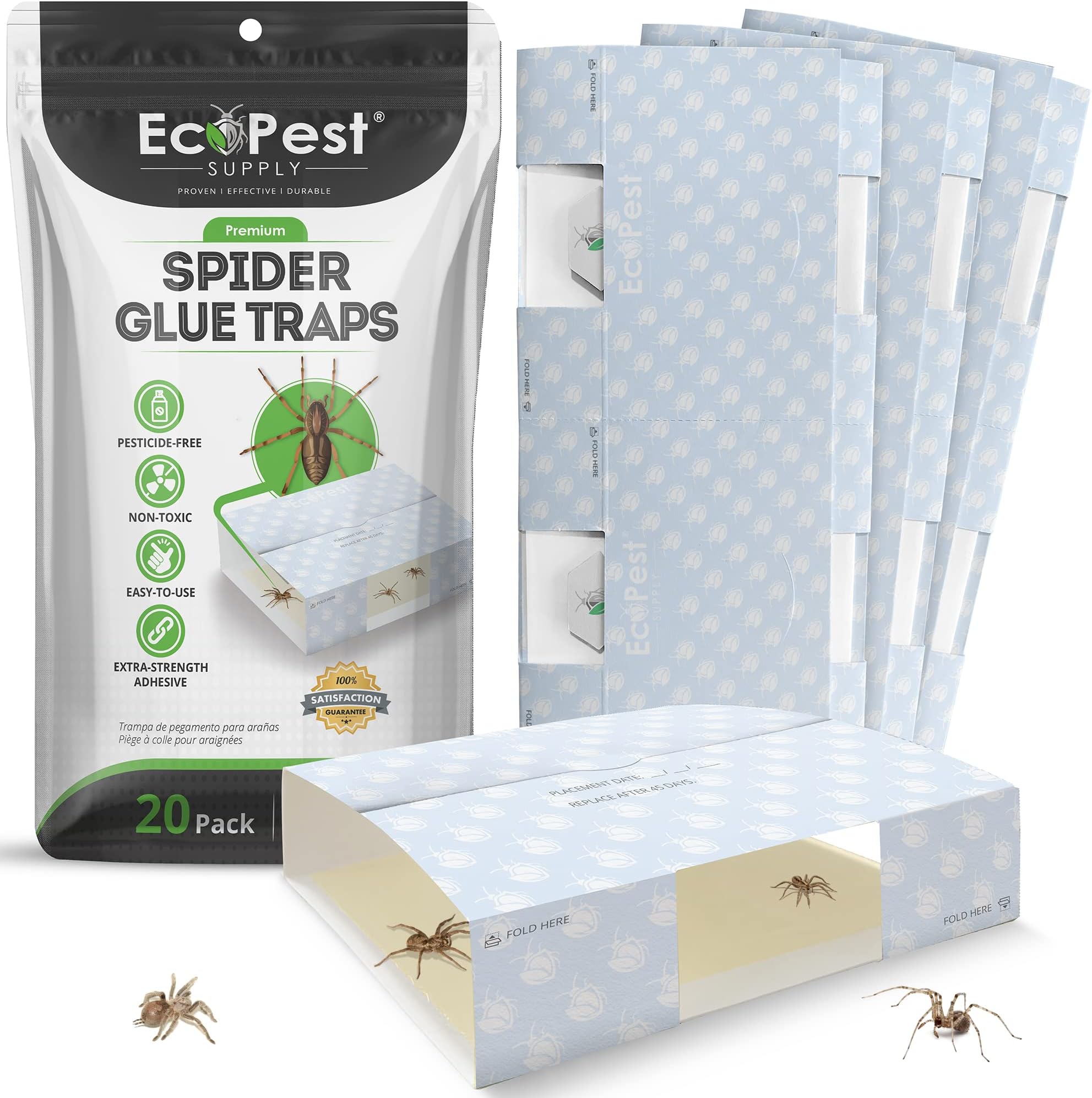 CritterKill Spider Trap 30 Pack - Spiders And Crawling Insect Killer ...