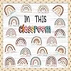 Amazon.com: 65pcs Bohemian Rainbow Classroom Jobs Bulletin Board Set ...