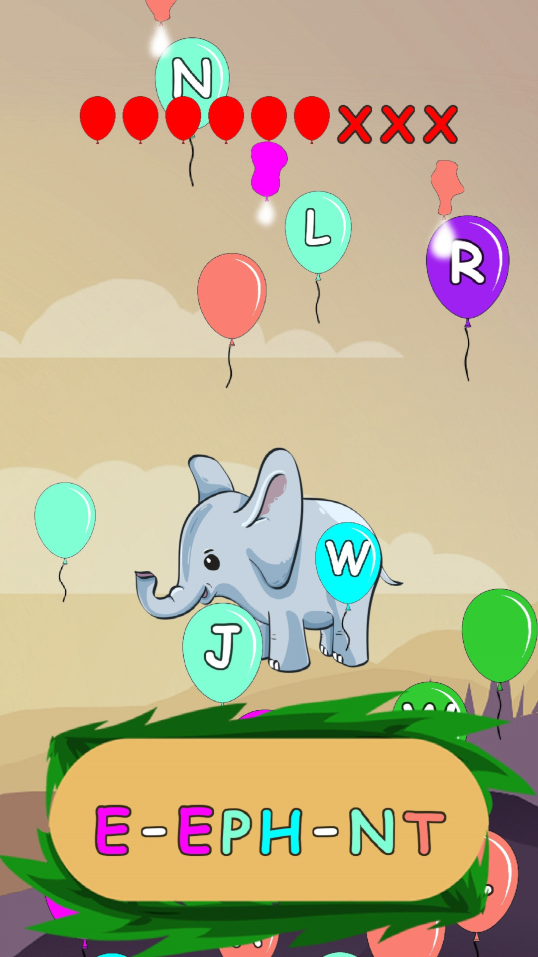 Balloon Pop : Animals (word game for kids) - App on Amazon Appstore
