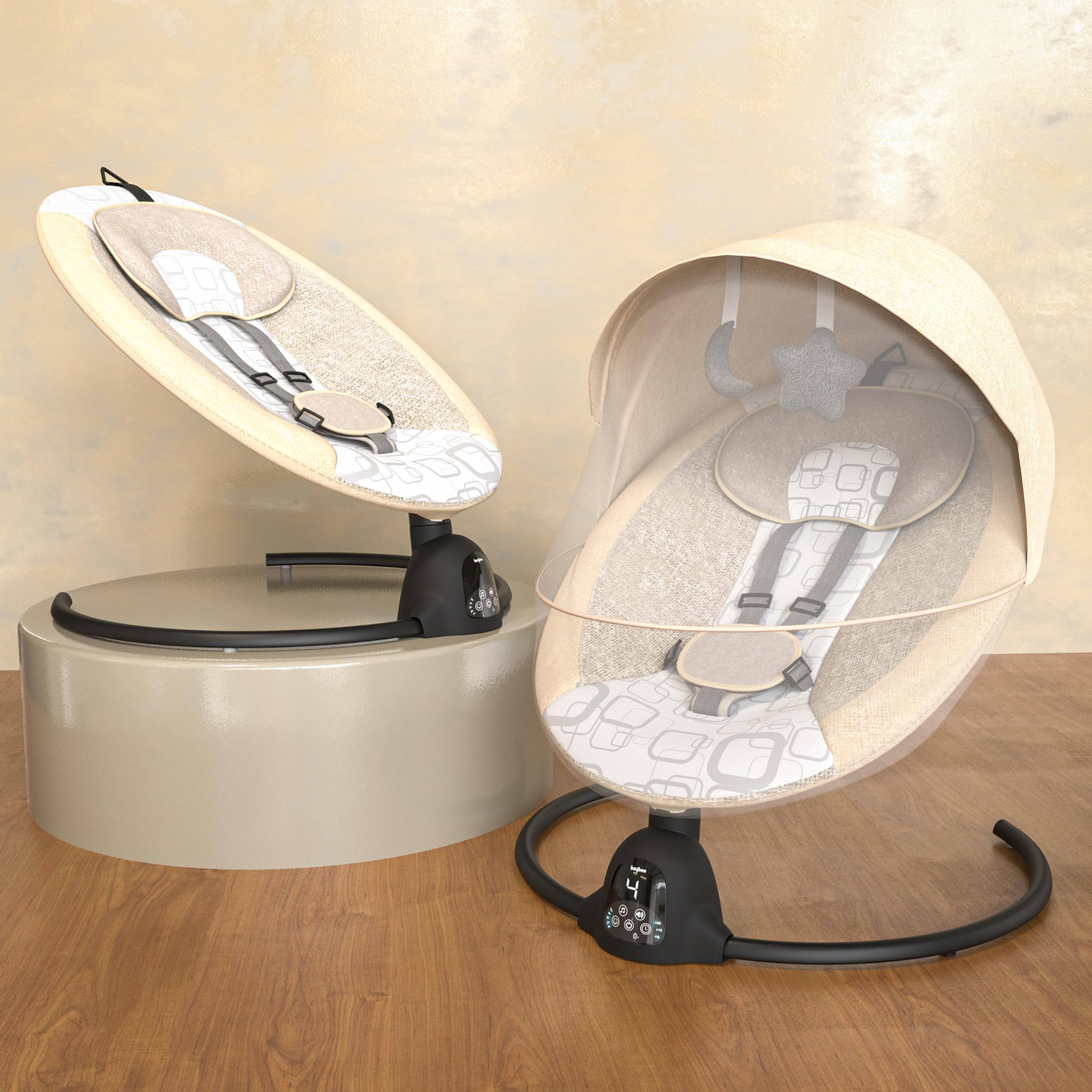 BAYBEE Automatic Electric Swing Cradle for New Born Baby with ...
