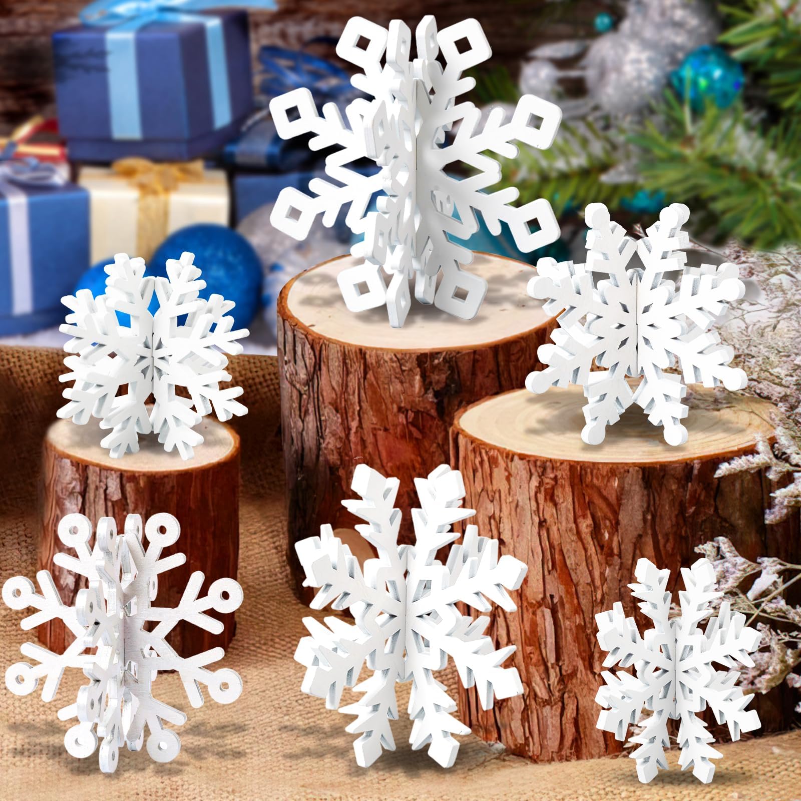 Amazon.com: Winter Snowflake Centerpiece Sticks Winter Wonderland Party ...