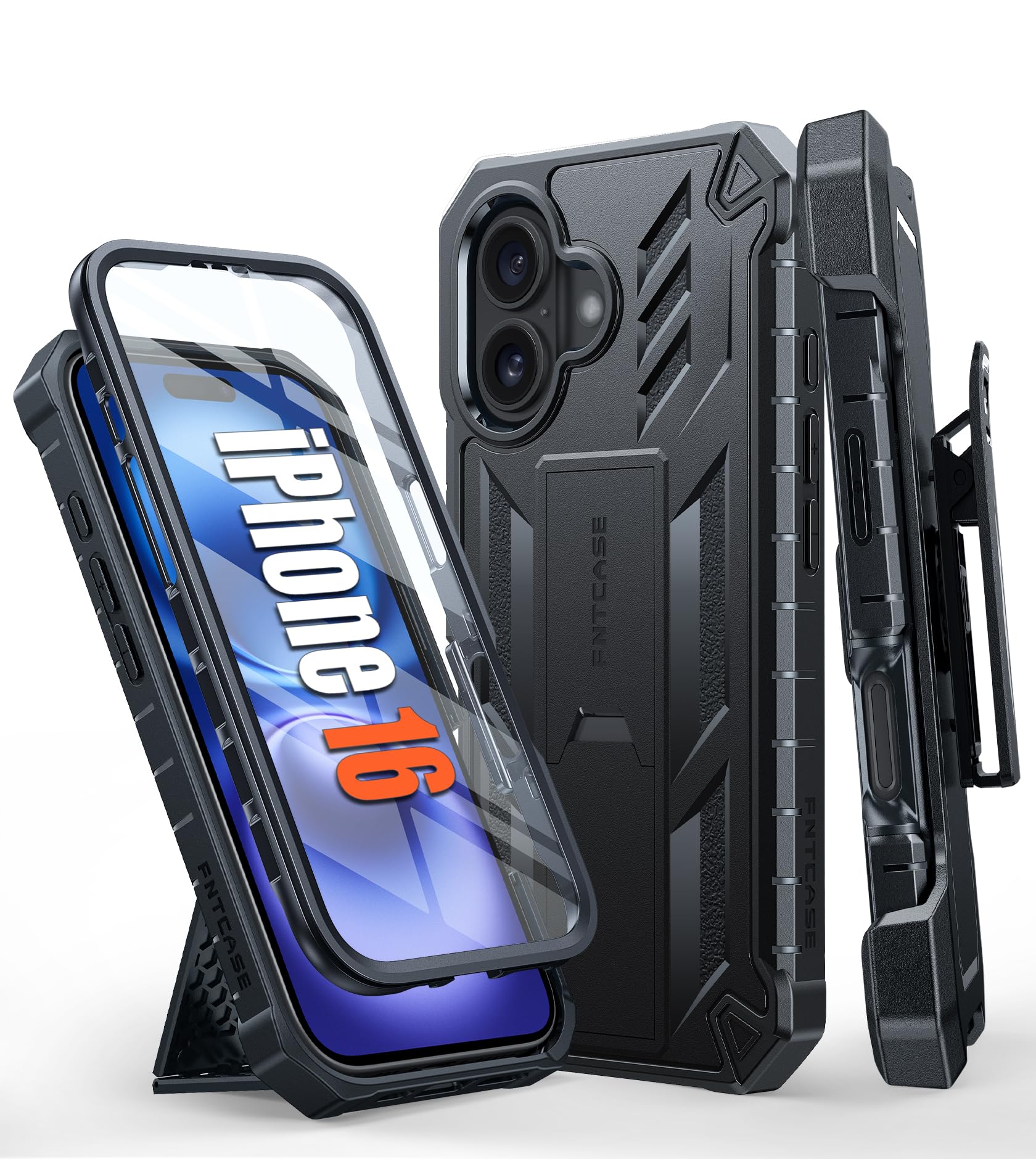 Amazon.com: FNTCASE for iPhone 16 Phone Case: Military Grade Rugged ...