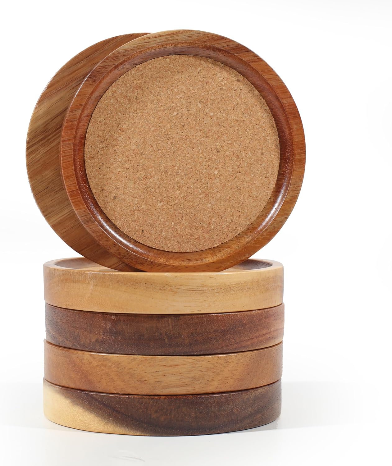 Amazon.com: Cooclensportey Wood Coasters for Drinks - Absorbent ...