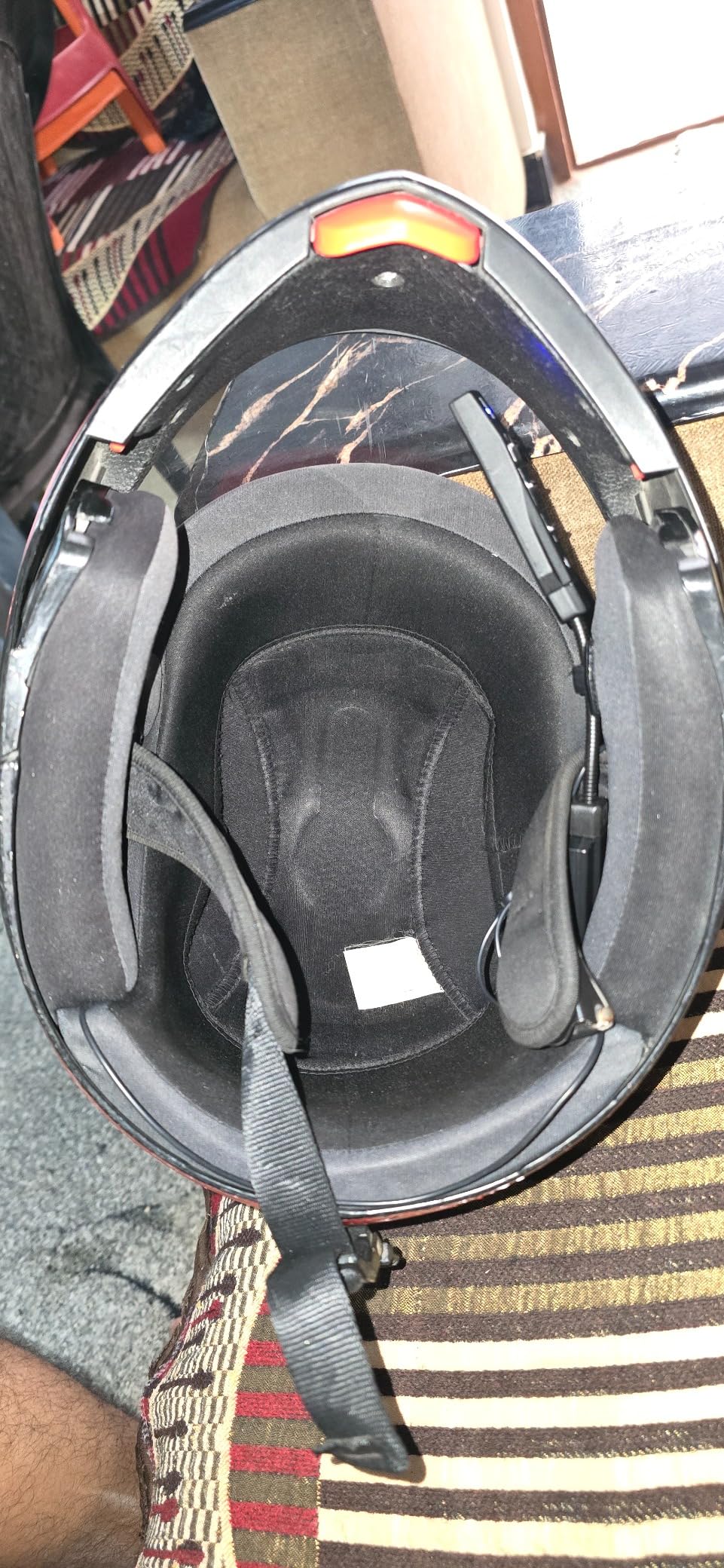 BluArmor Hs1 Helmet Bluetooth On Ear Headset, Hd Music, Calls, Voice ...
