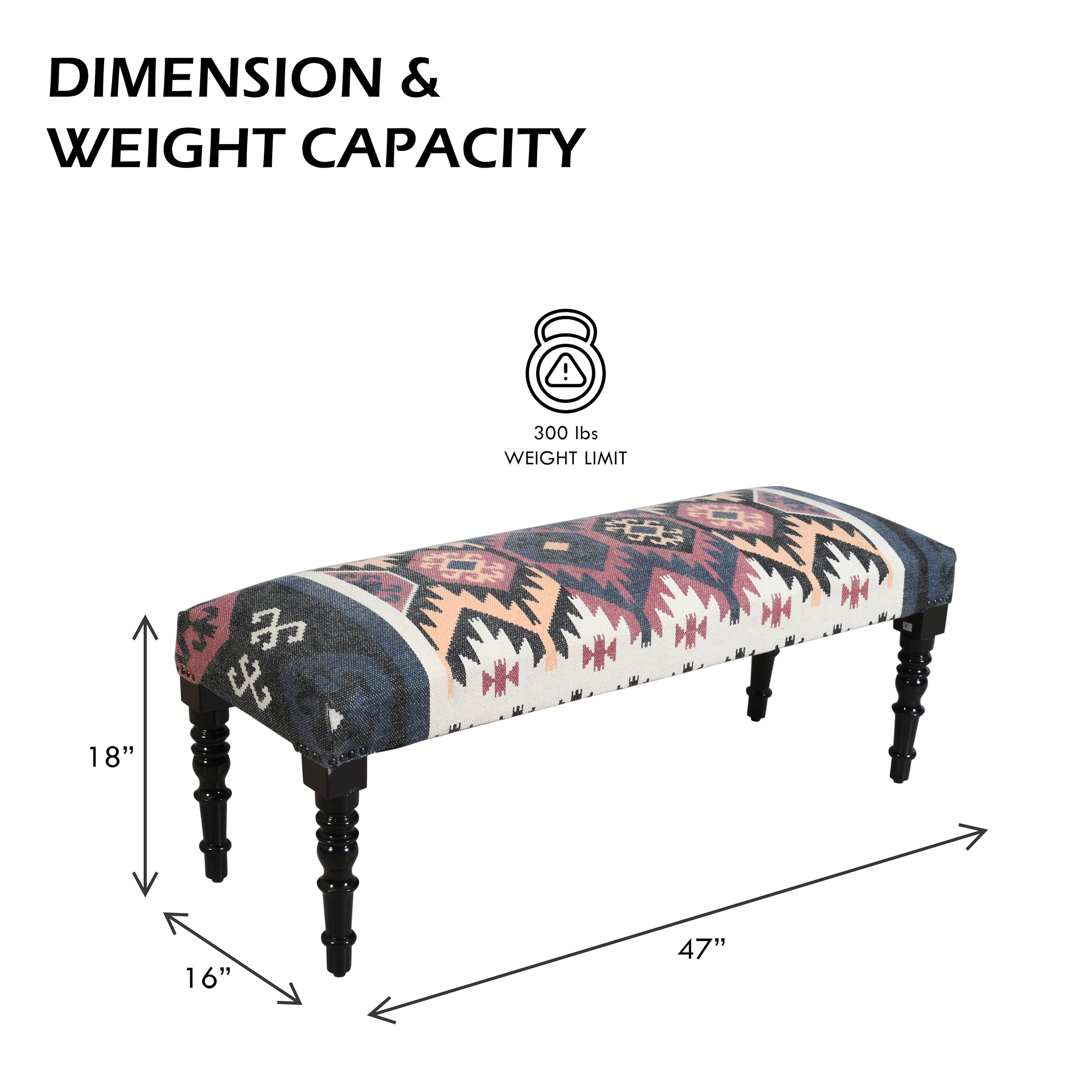 Southwestern Indoor Bench