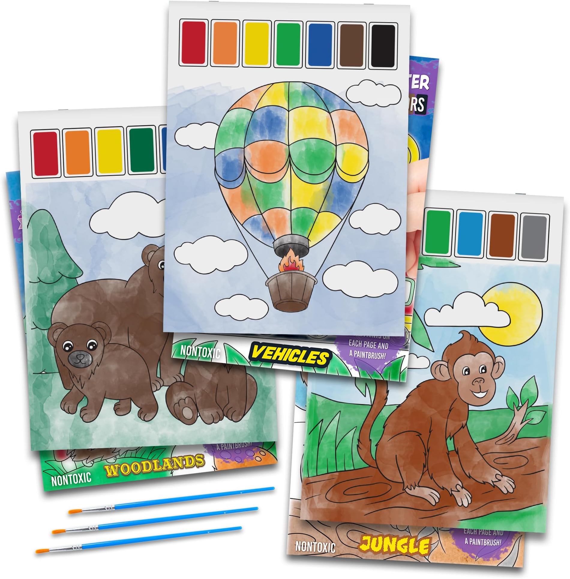 Amazon.com: Imagination Works® Paint with Water Books for Kids, 3 Pack ...