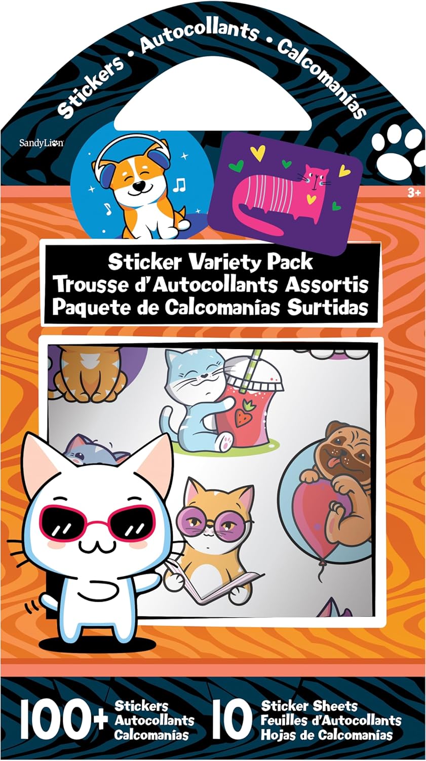 Amazon.com: Puppies and Kittens - Sticker Variety Pack Sticker Variety ...