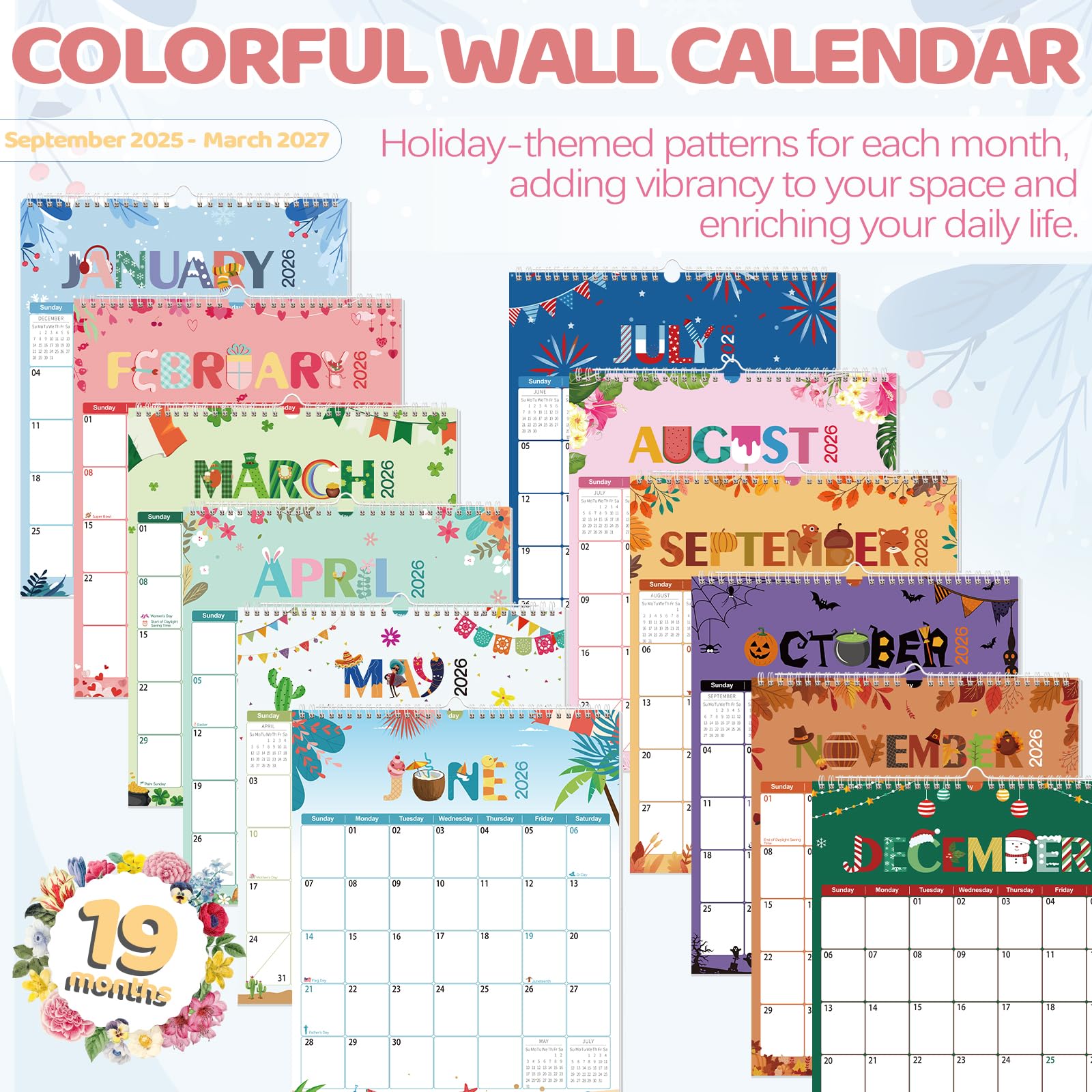 Snapklik.com : Wall Calendar 2025-2026, Vertical Wall Calendar 2026 ...