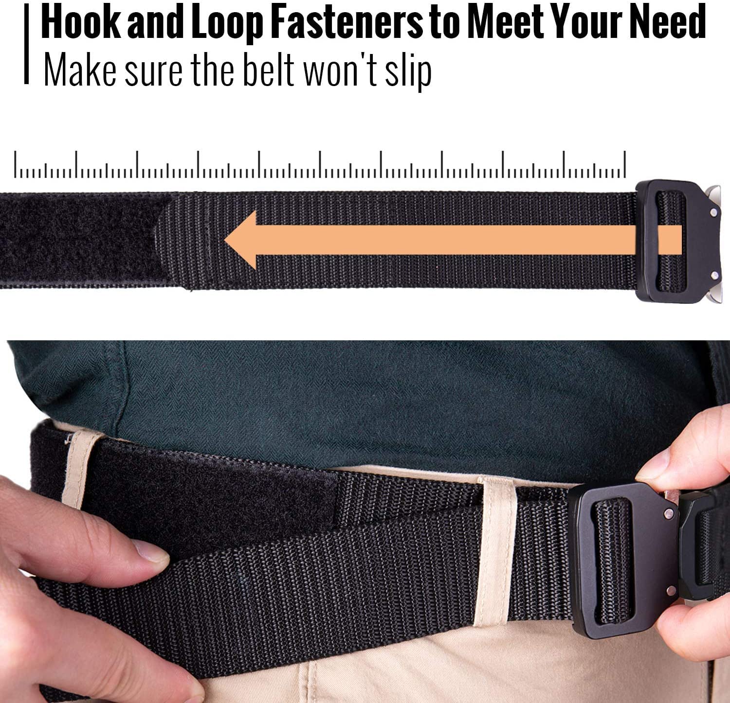 Snapklik.com : MOZETO Tactical Gun Belts For Men Concealed Carry Velco ...