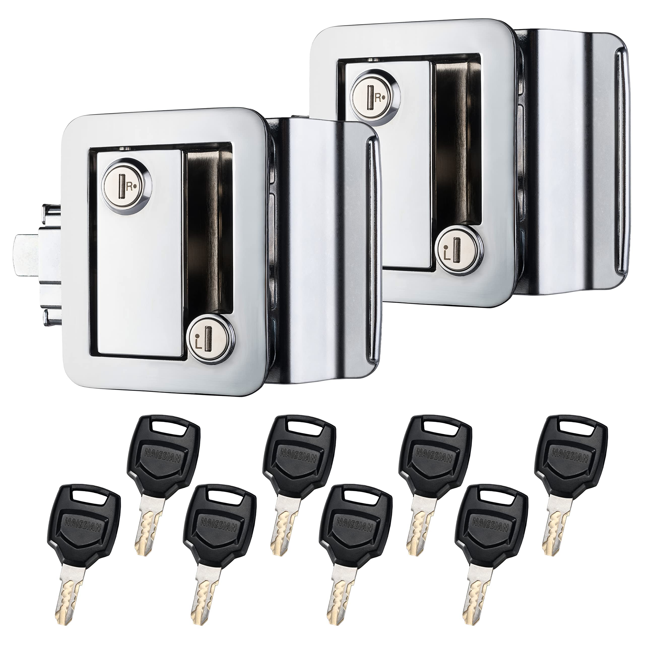 Amazon.com: Naissian RV Camper Door Lock Latch Deadbolt Lock Entry Side Door Lock with Handle ...