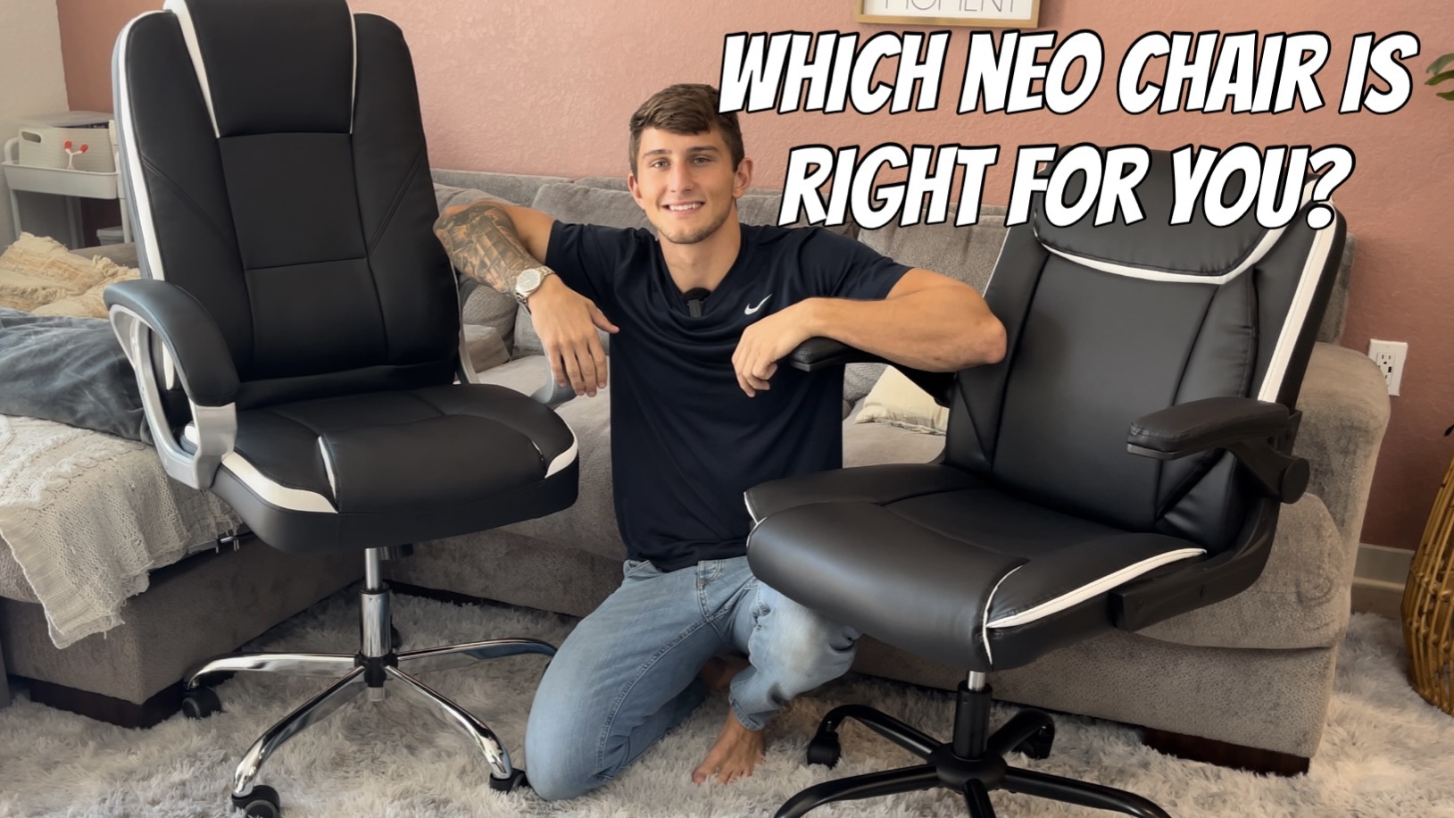 Watch High back vs low back Neo Office Chair comparison! on Amazon Live