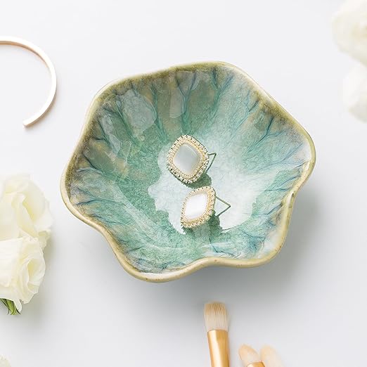 Amazon.com: QNMUSUNC Ceramic Ring Dish, Jewelry Dish Holder, Small ...