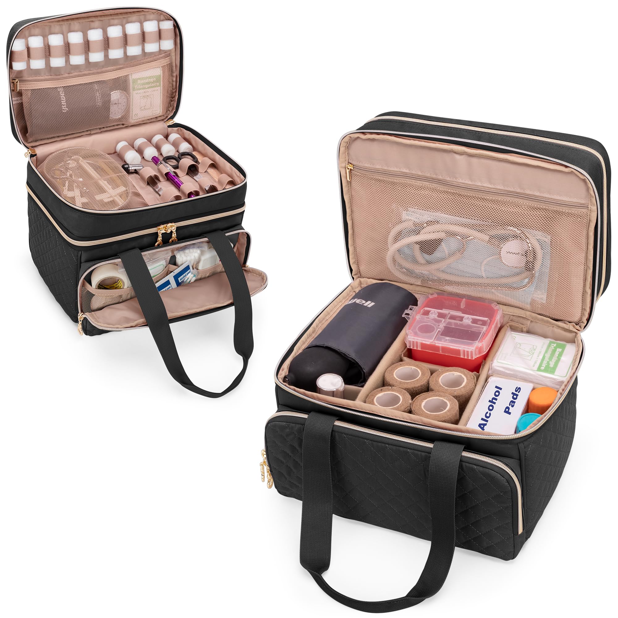 Amazon.com: Yarwo Double-Layer Medicine Pill Bottle Organizer Empty ...