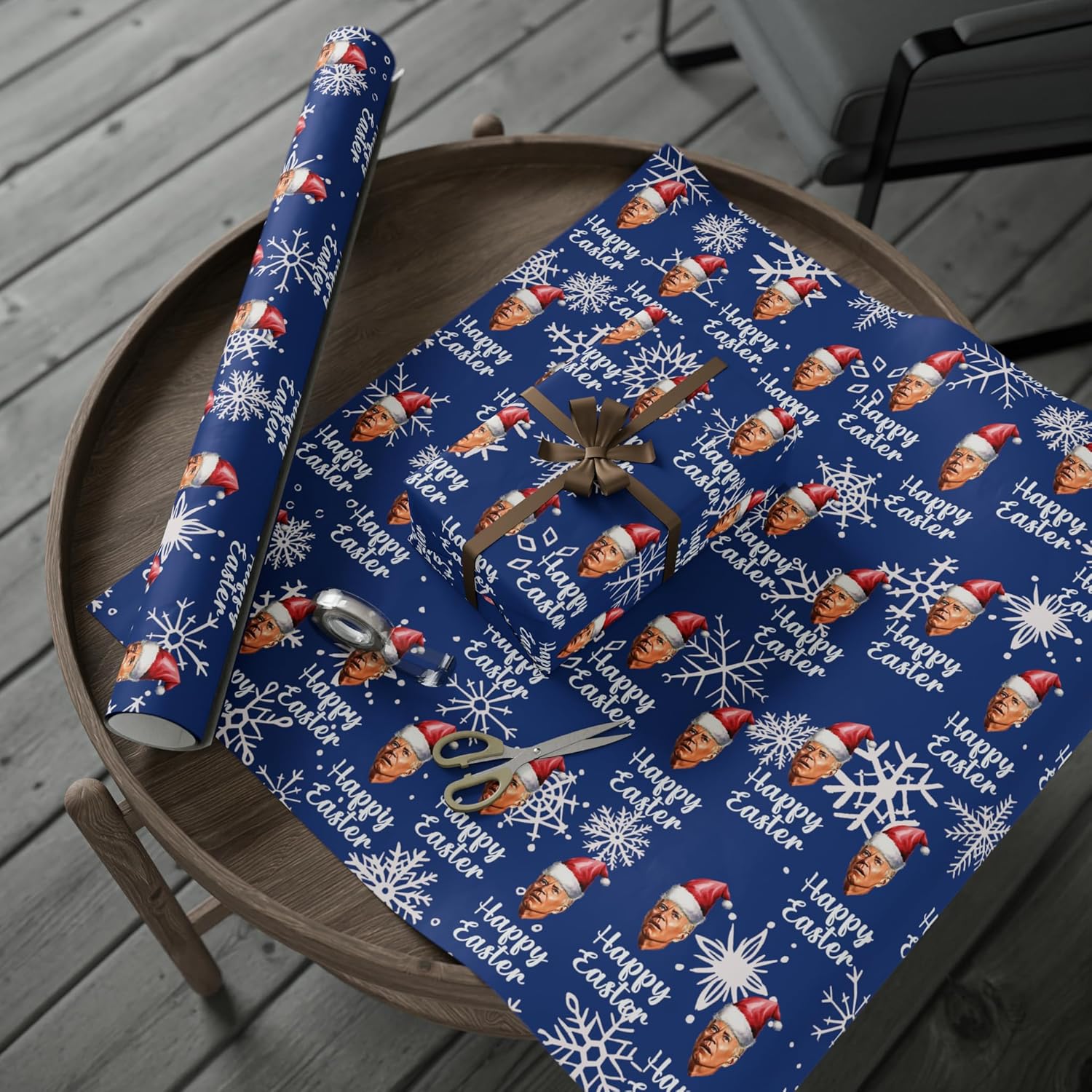 Amazon.com: Comically Confused Biden Christmas Wrapping Paper for Gifts ...