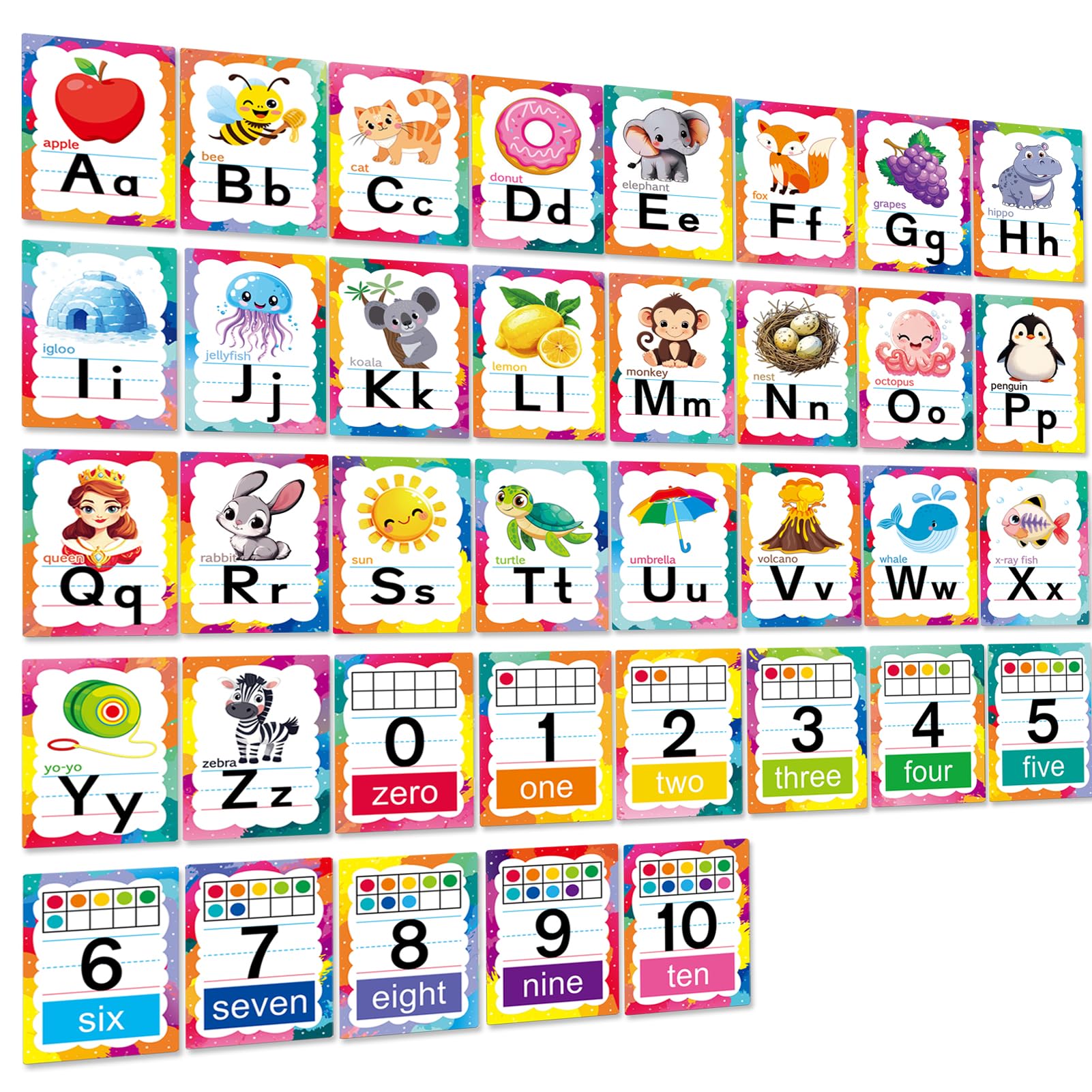 Snapklik.com : Alphabet Letters For Wall - ABC Alphabet Poster ...