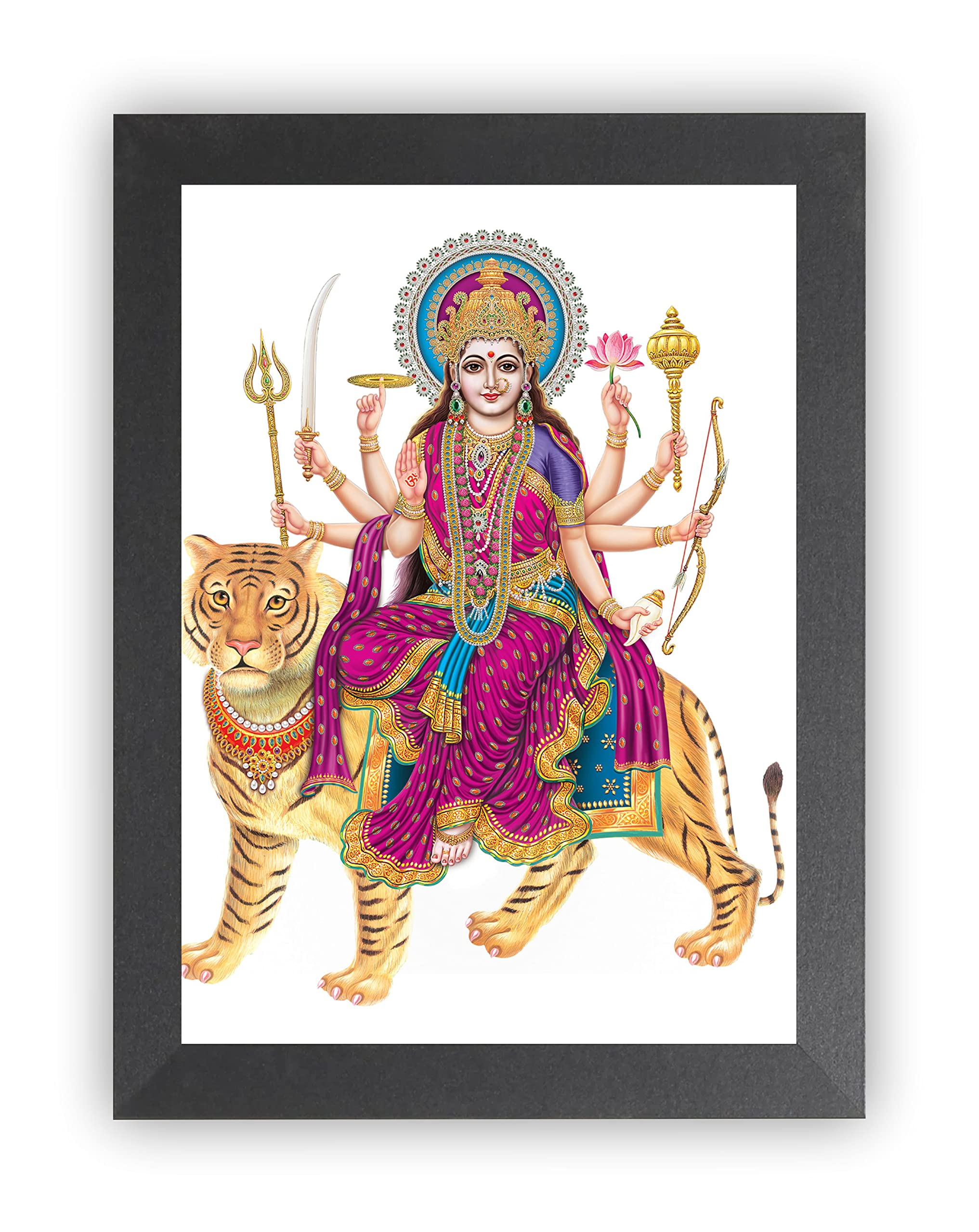 Buy Nuoshopping Durga MAA NAV ROOP Photo Frame | Durga MAA Photo Frame ...