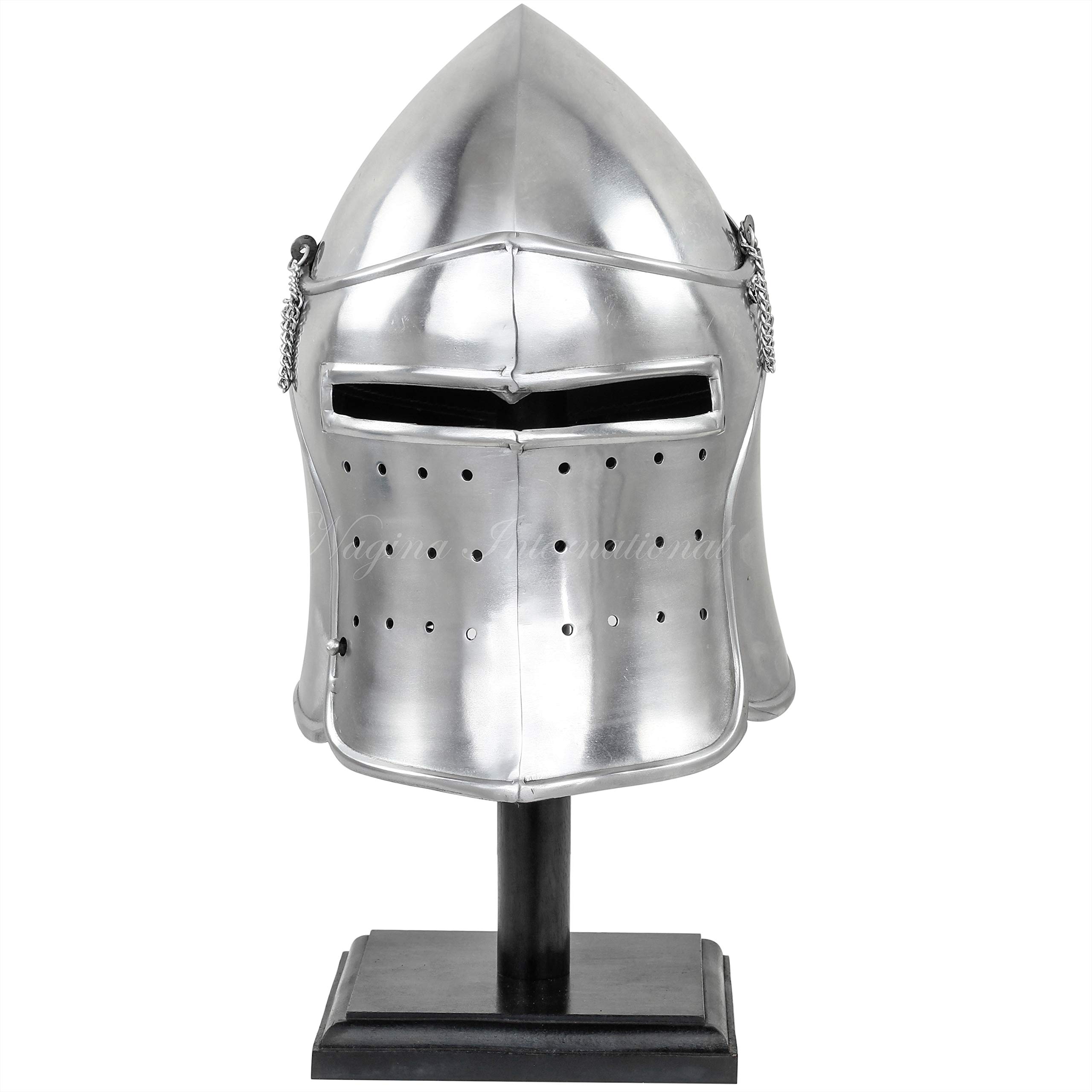 Bascinet Visored Barbuta Steel Helmet Medieval Collectible Knight Larp ...