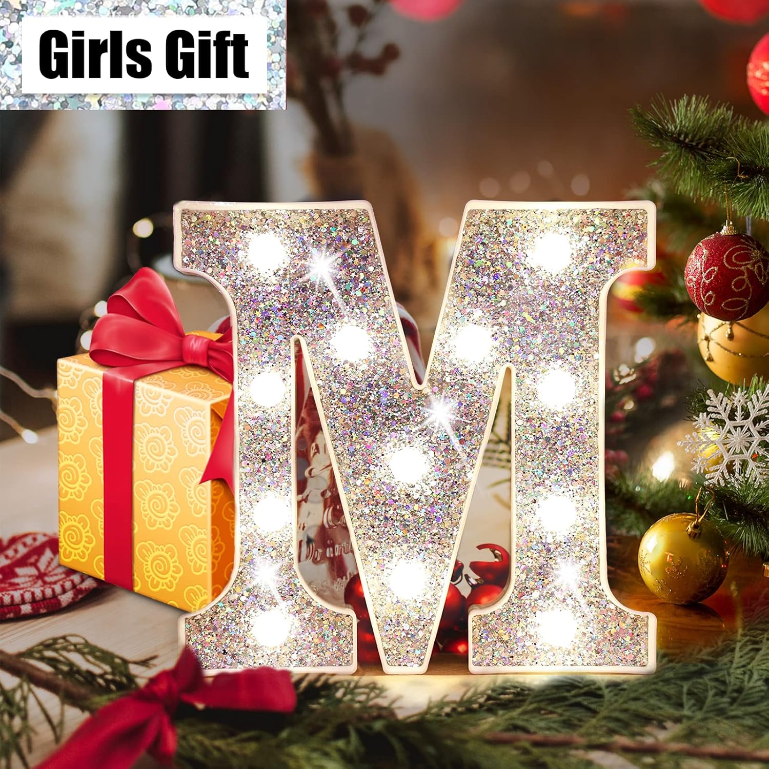 Letras iluminadas, letras con luces brillantes que funcionan con pilas ...