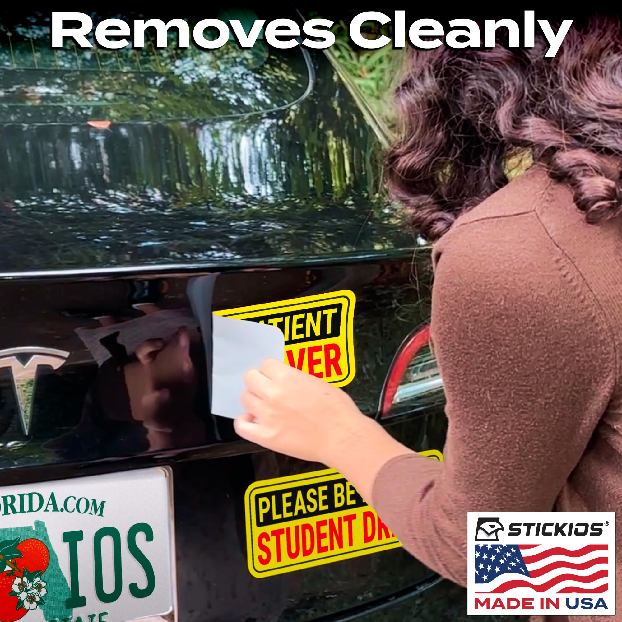 Snapklik.com : Stickios Student Driver Stickers - Removable Non ...