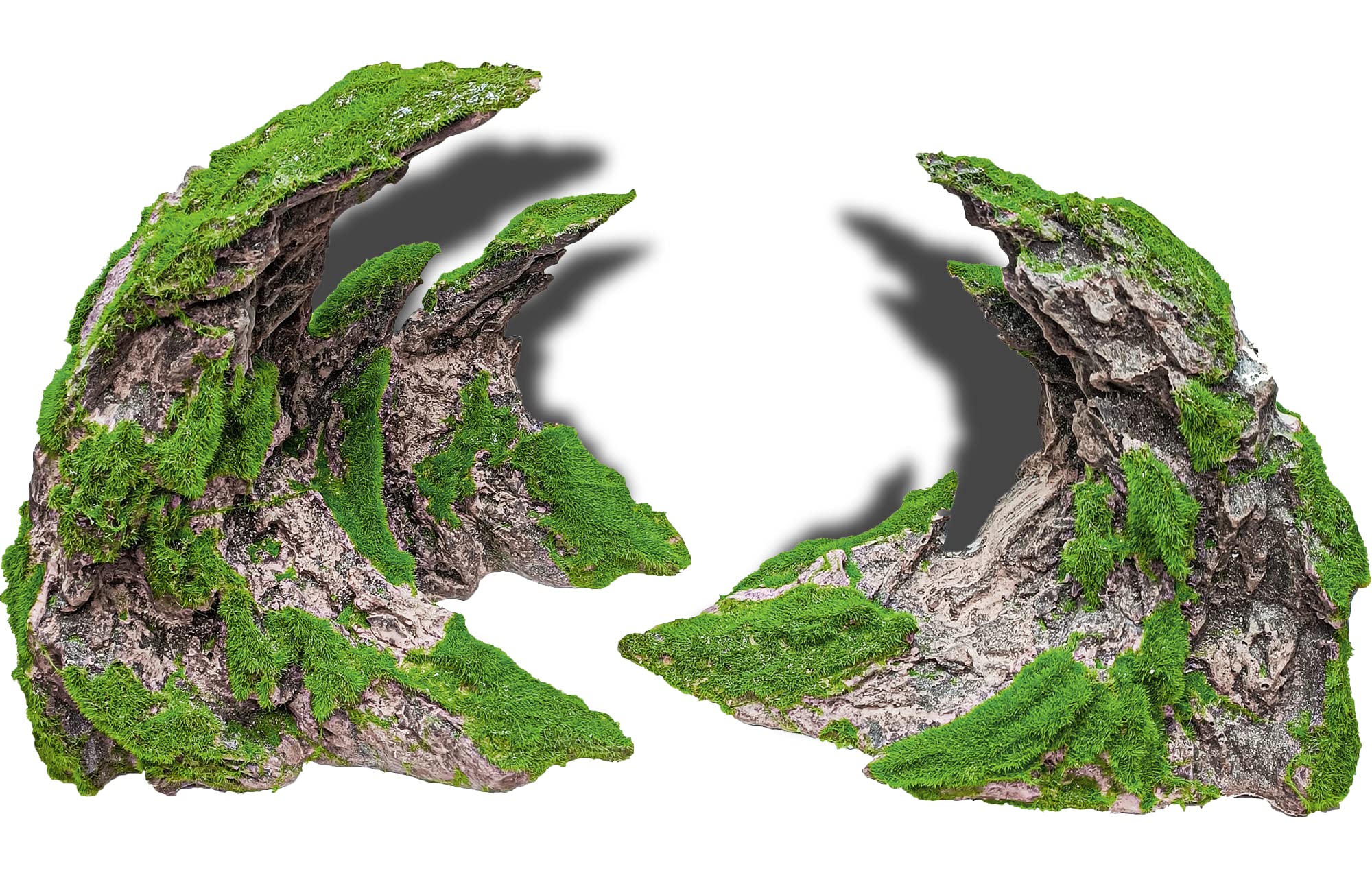 Novelsite Aquarium Decorations Large Solid Jagged Canyon Rock Formation ...