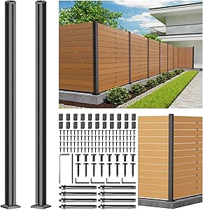 Amazon.com : Prinfort 6FT 201 Stainless Steel Heavy Duty Fence Post ...