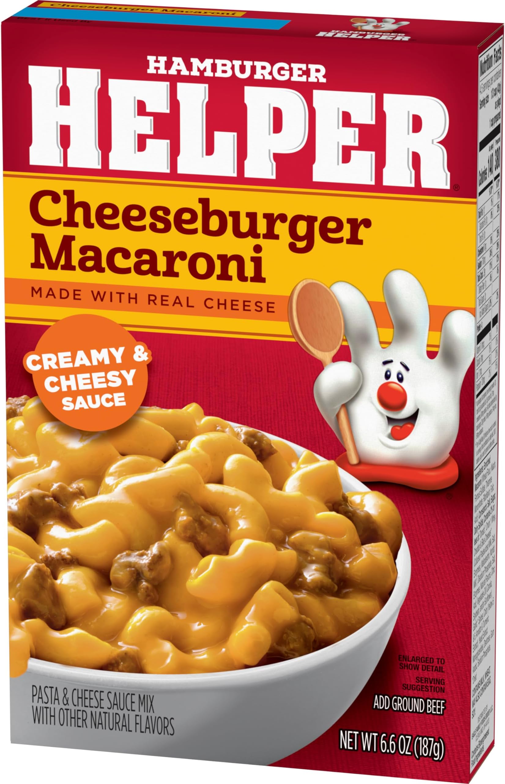 Amazon.com : Betty Crocker Hamburger Helper, Double Cheeseburger ...