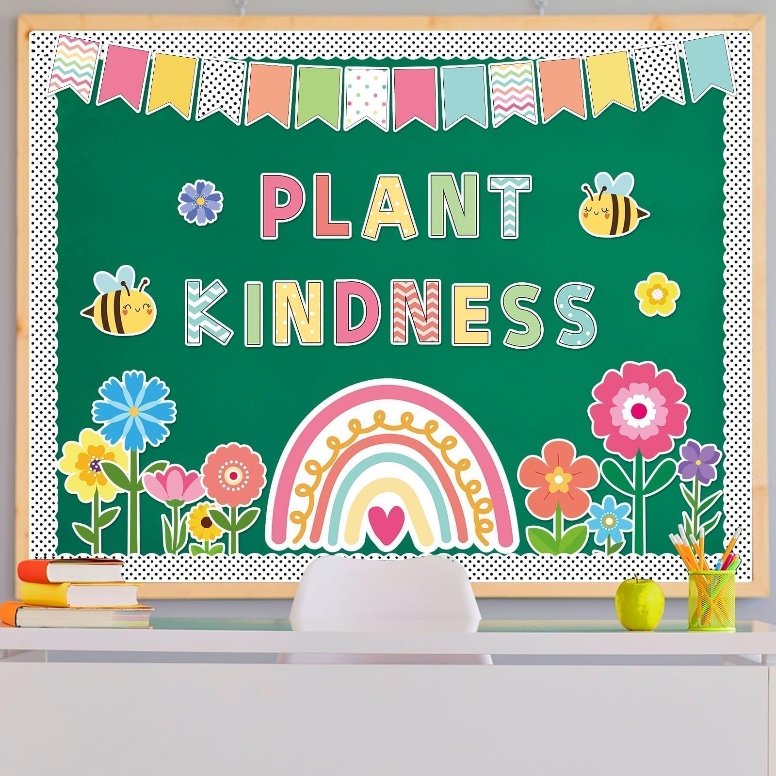 Snapklik.com : 98 Pcs Spring Floral Flowers Bulletin Board Decorations ...