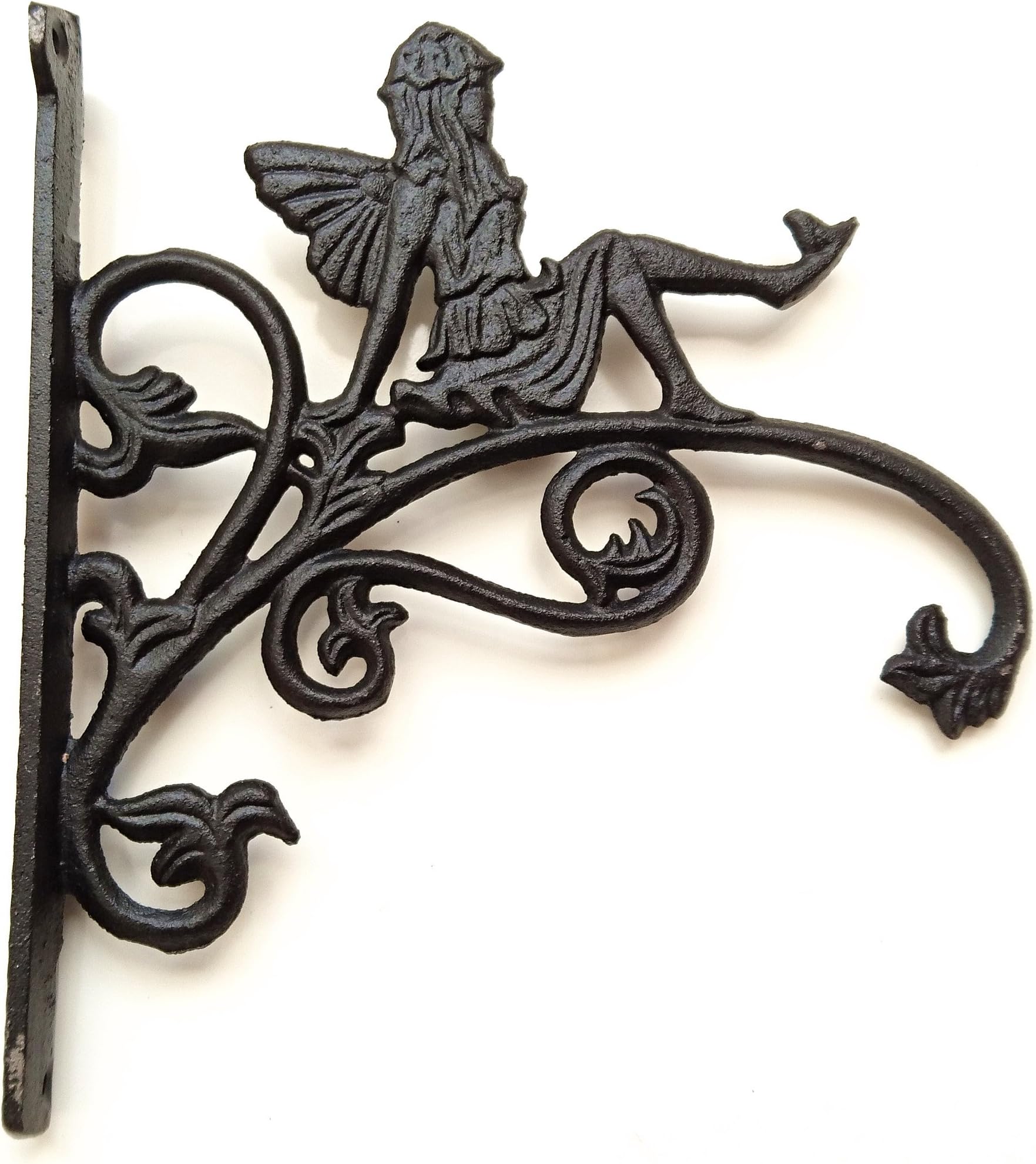 Spring life Cast Iron Ornate Hanging Flower Basket Bracket Hook in 3 ...