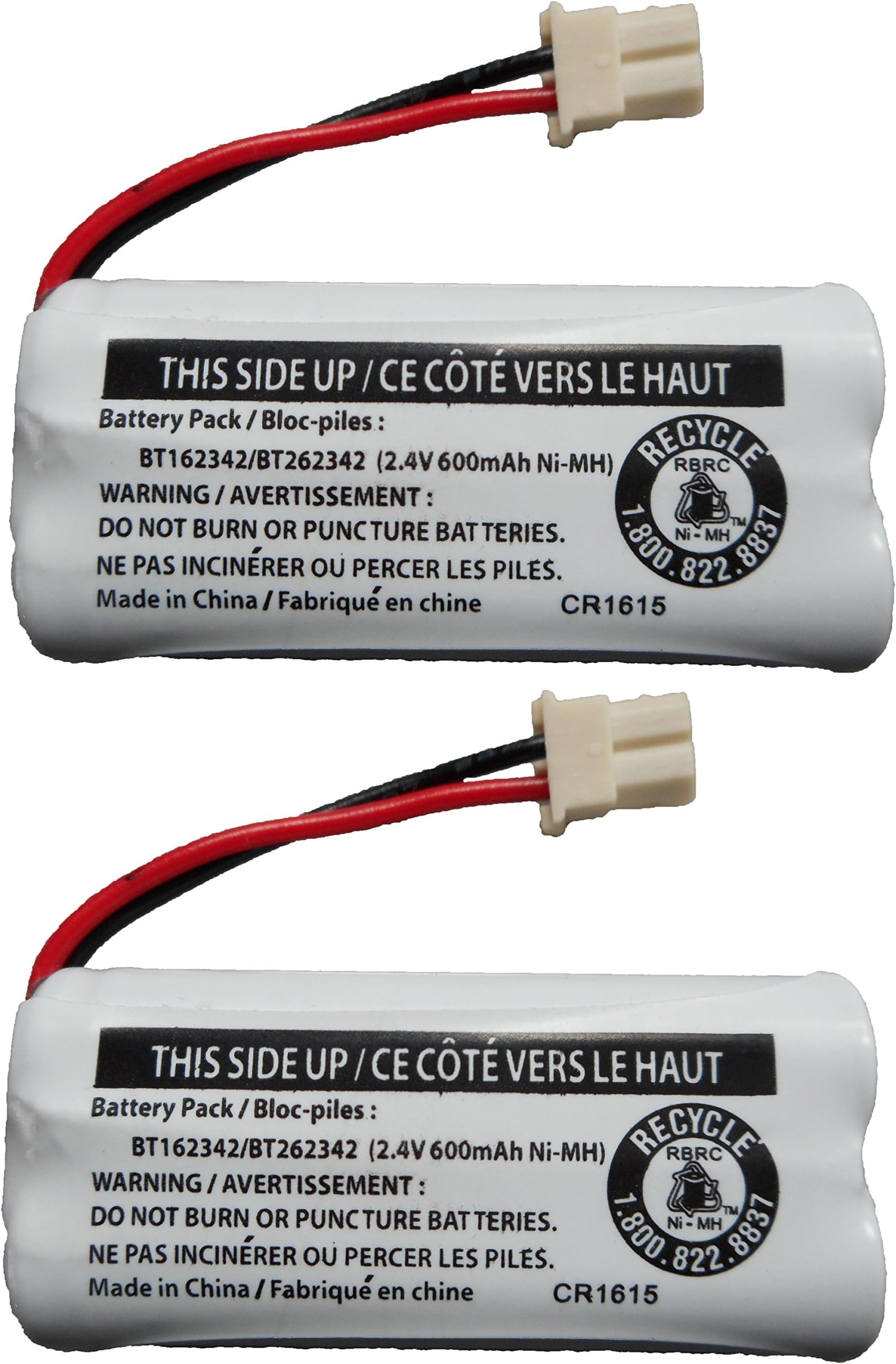 Amazon.com: Replacement Battery BT162342 / BT262342 for Vtech AT&T ...