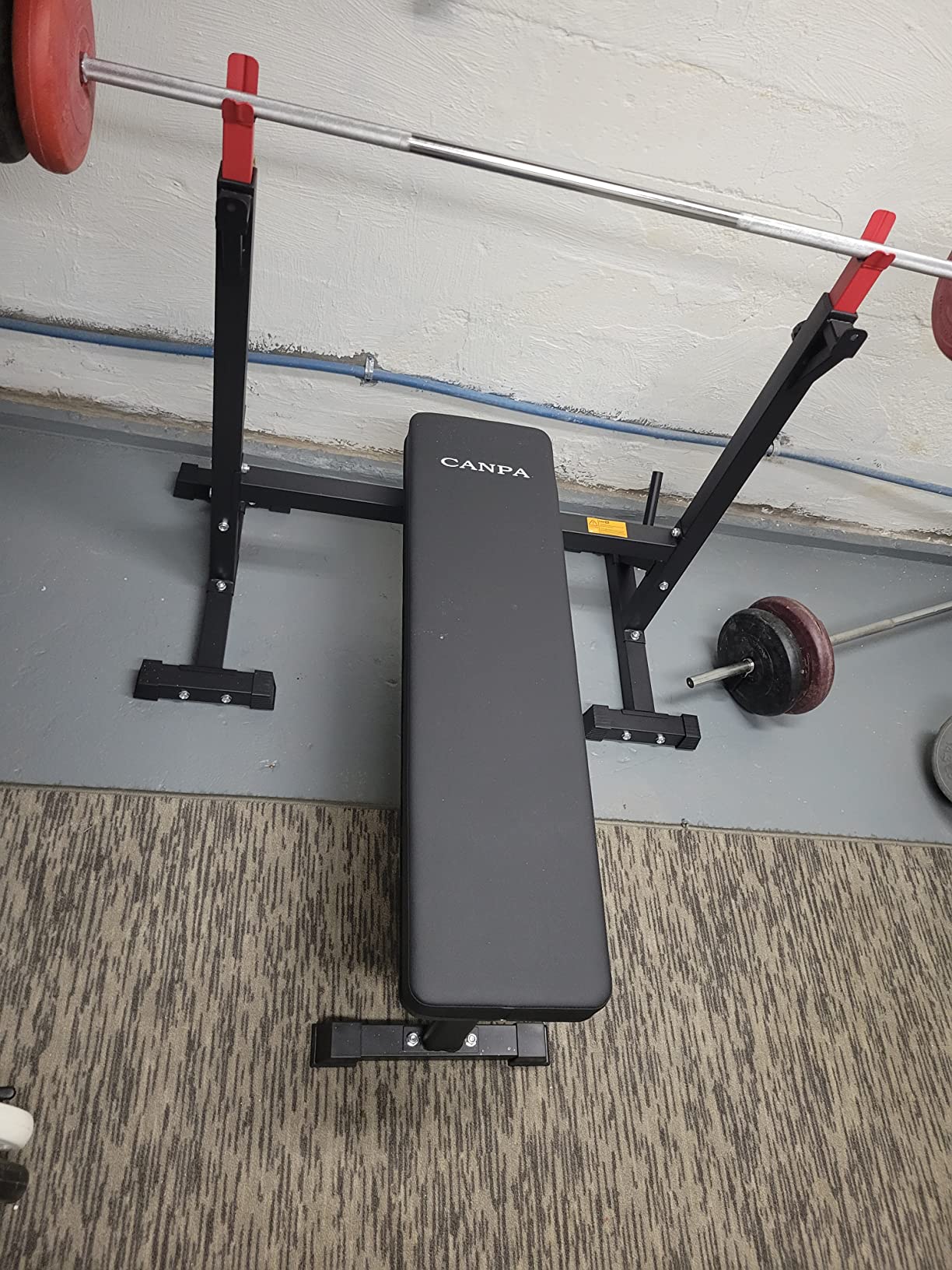 $30/mo - Finance Bench Press, CANPA Olympic Weight Bench with Squat ...