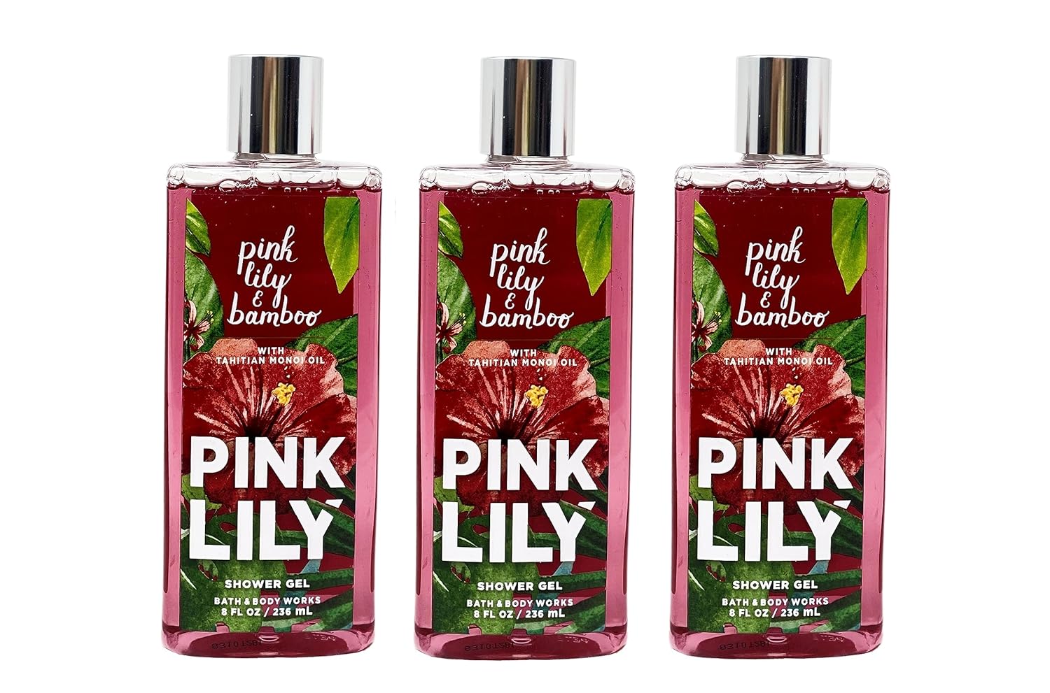 Amazon.com : Bath and Body Works Pink Lily & Bamboo 3 Pack Shower Gel ...
