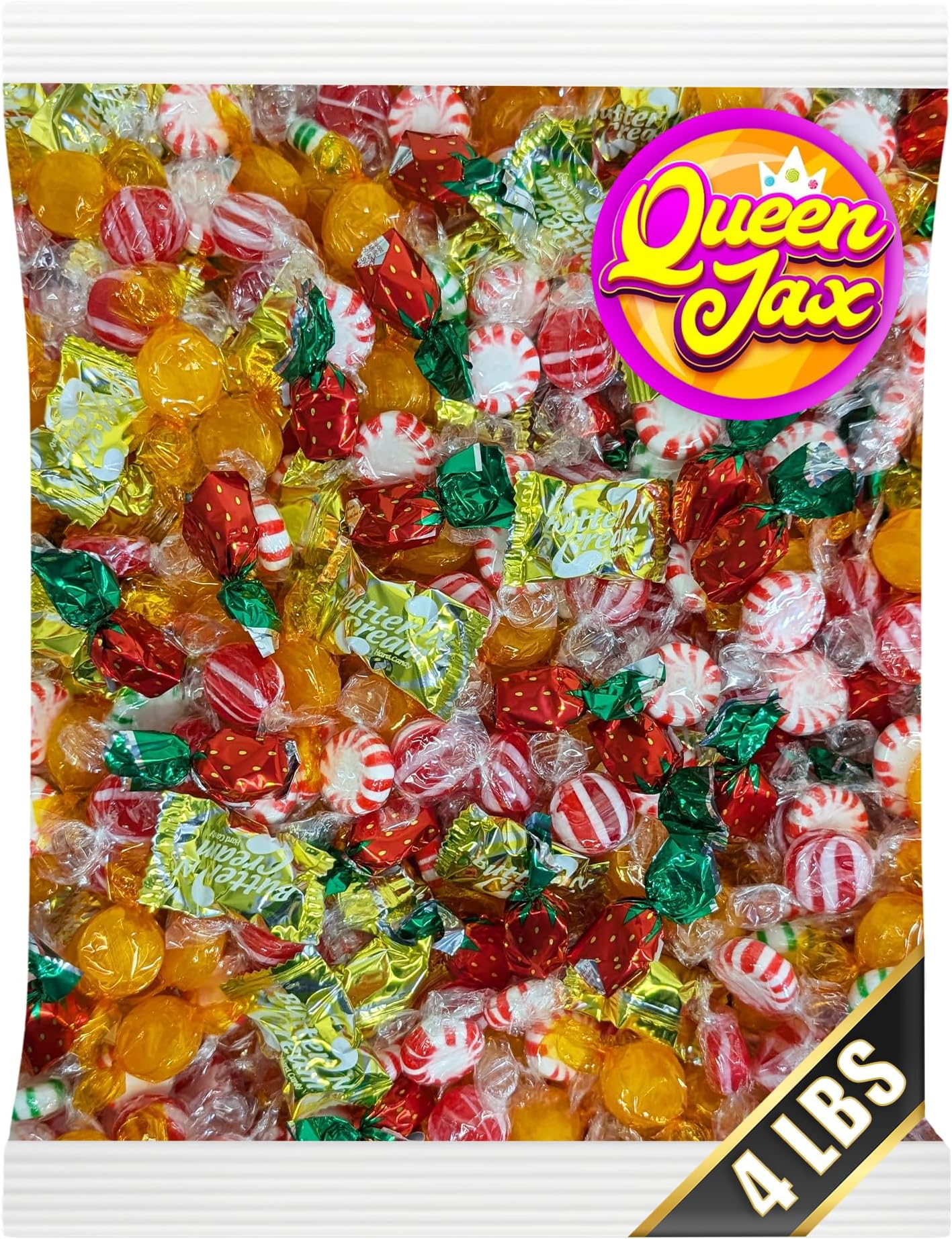 Amazon.com : Bulk Hard Candy Individually Wrapped - 4 lb Hard Candy Mix ...