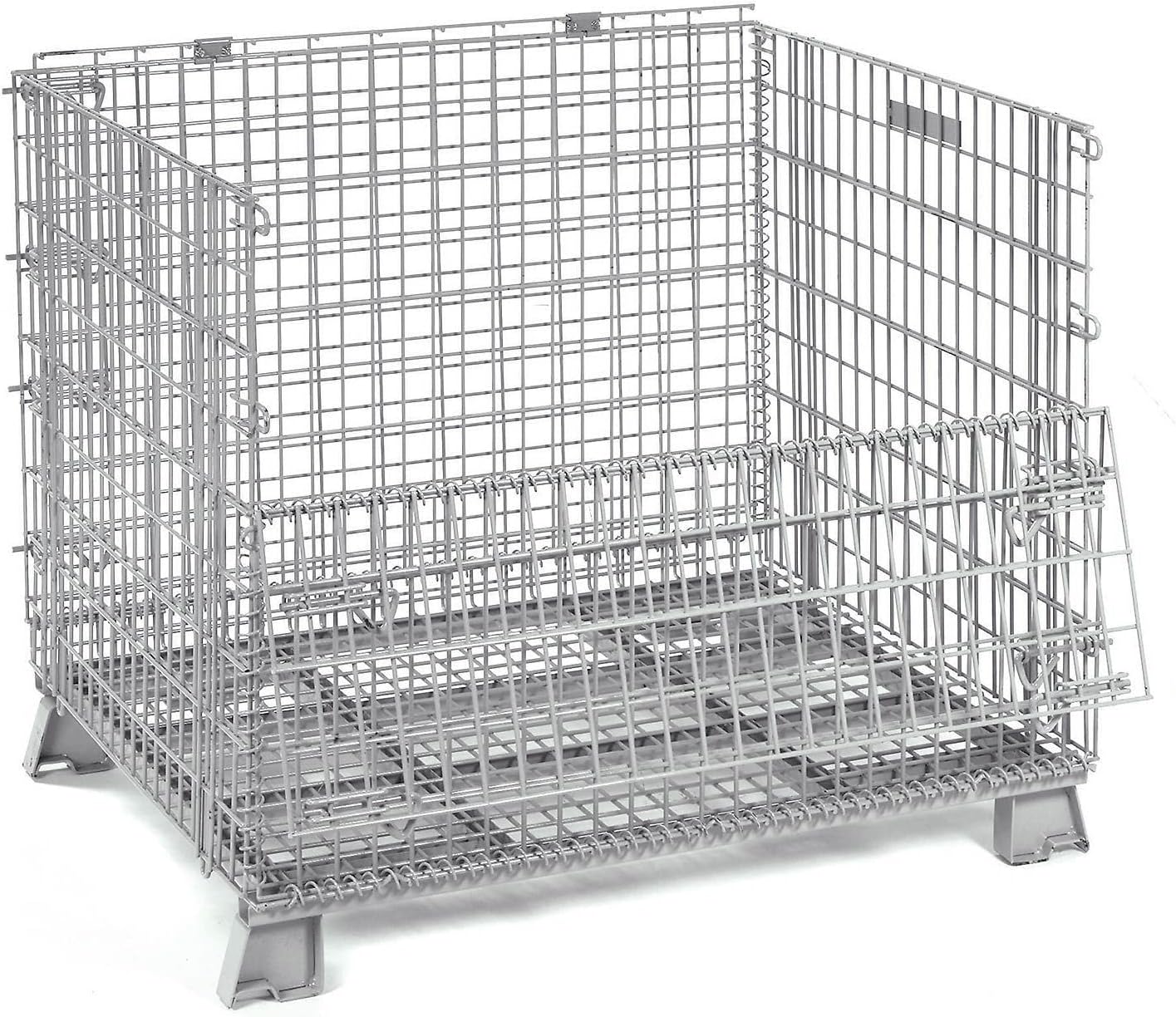 Amazon.com: Global Industrial Wire Mesh Folding Open-Top Container, 5. ...