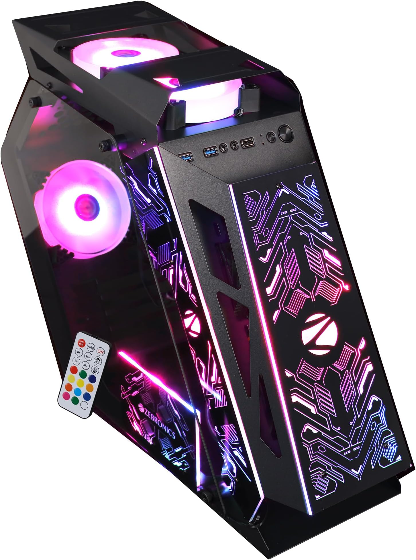 Amazon.in: Buy ZEBRONICS Valhalla NEO Premium Gaming Cabinet/Case, Mini ...
