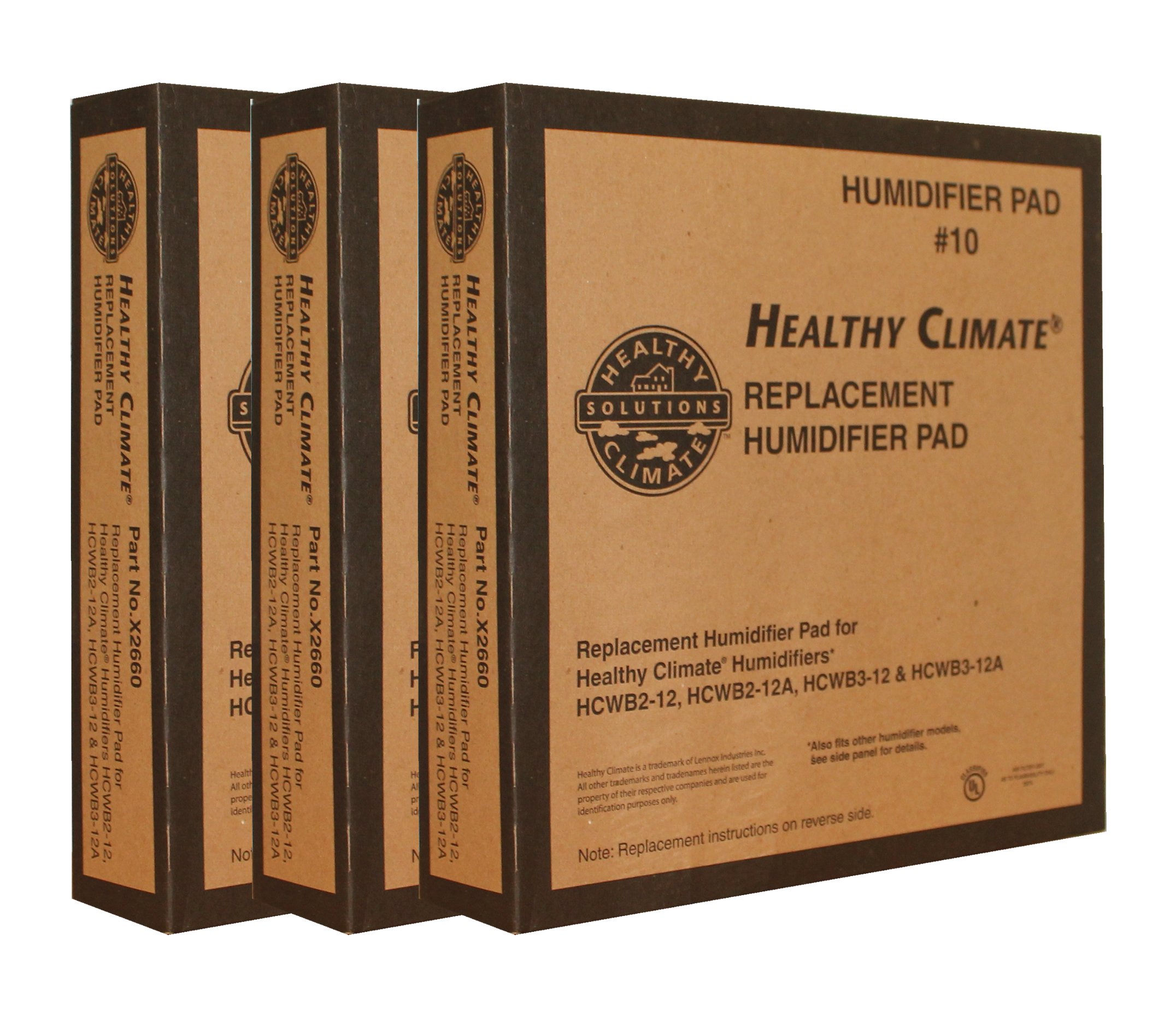 Lennox Healthy Climate Humidifier Pad # 10 Part No. X2660 (Pack of 3 ...