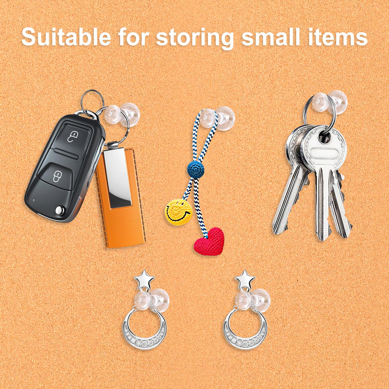 Snapklik.com : DOLLAR BOSS 120Pcs Clear Push Pins Tacks For Bulletin ...