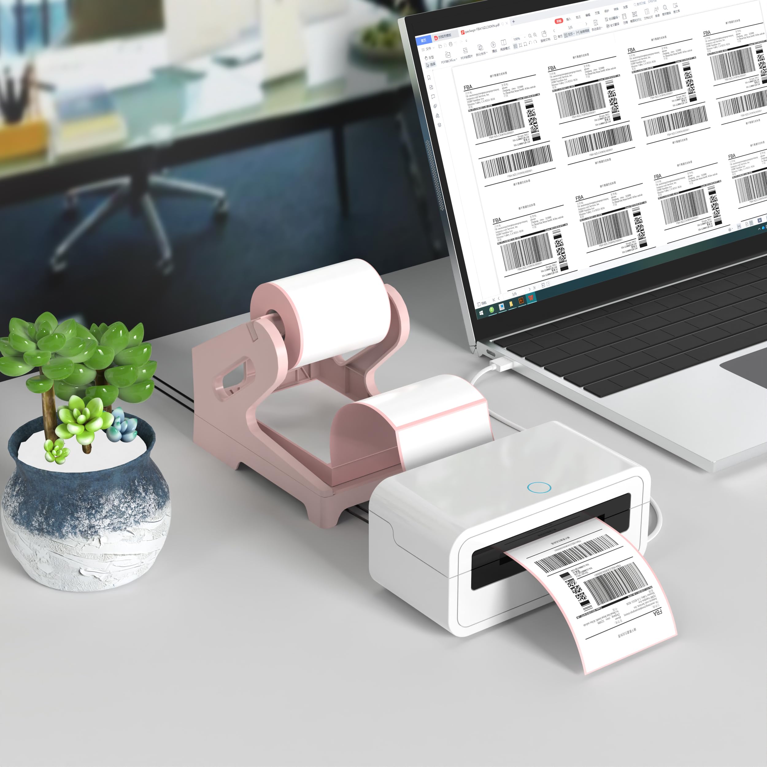 Snapklik.com : HBlife Label Holder For Rolls And Fan-Fold Labels ...