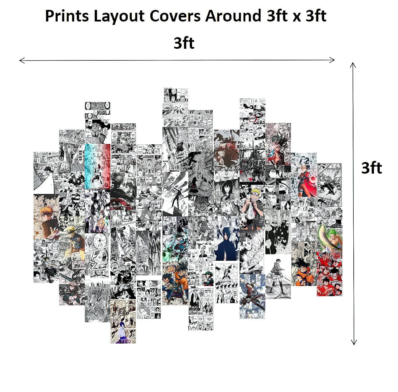 Buy Anime Panel Aesthetic Pictures Wall Collage Kit,50Pcs Anime ...
