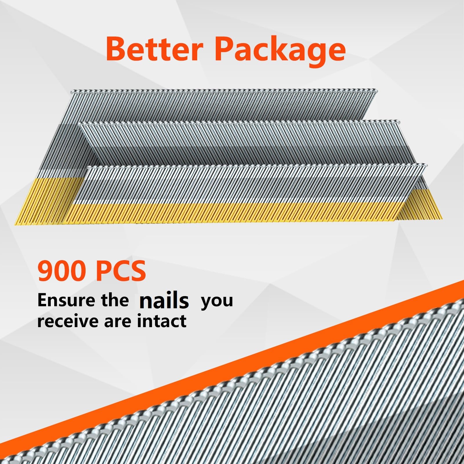 Snapklik.com : 15 Gauge DA Angled Finish Nails, 34-Degree, 2-1/2 Inch ...