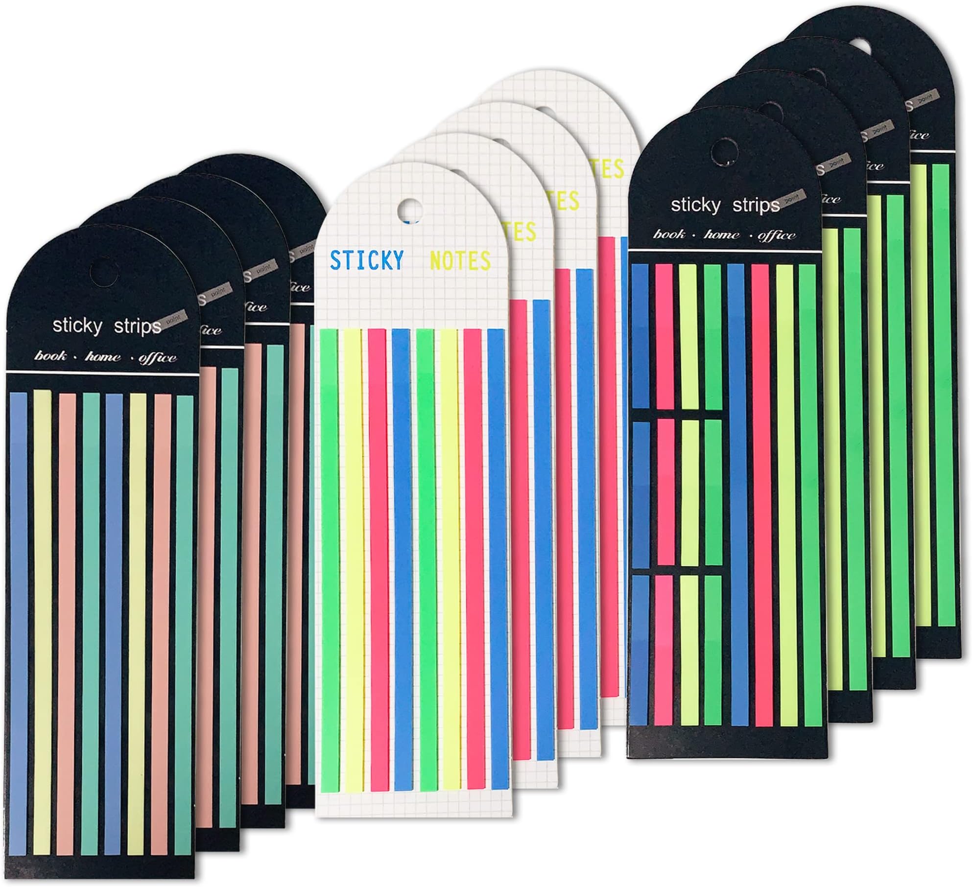 Amazon.com : 2560Pcs Highlighter Strips Tape Transparent Long ...