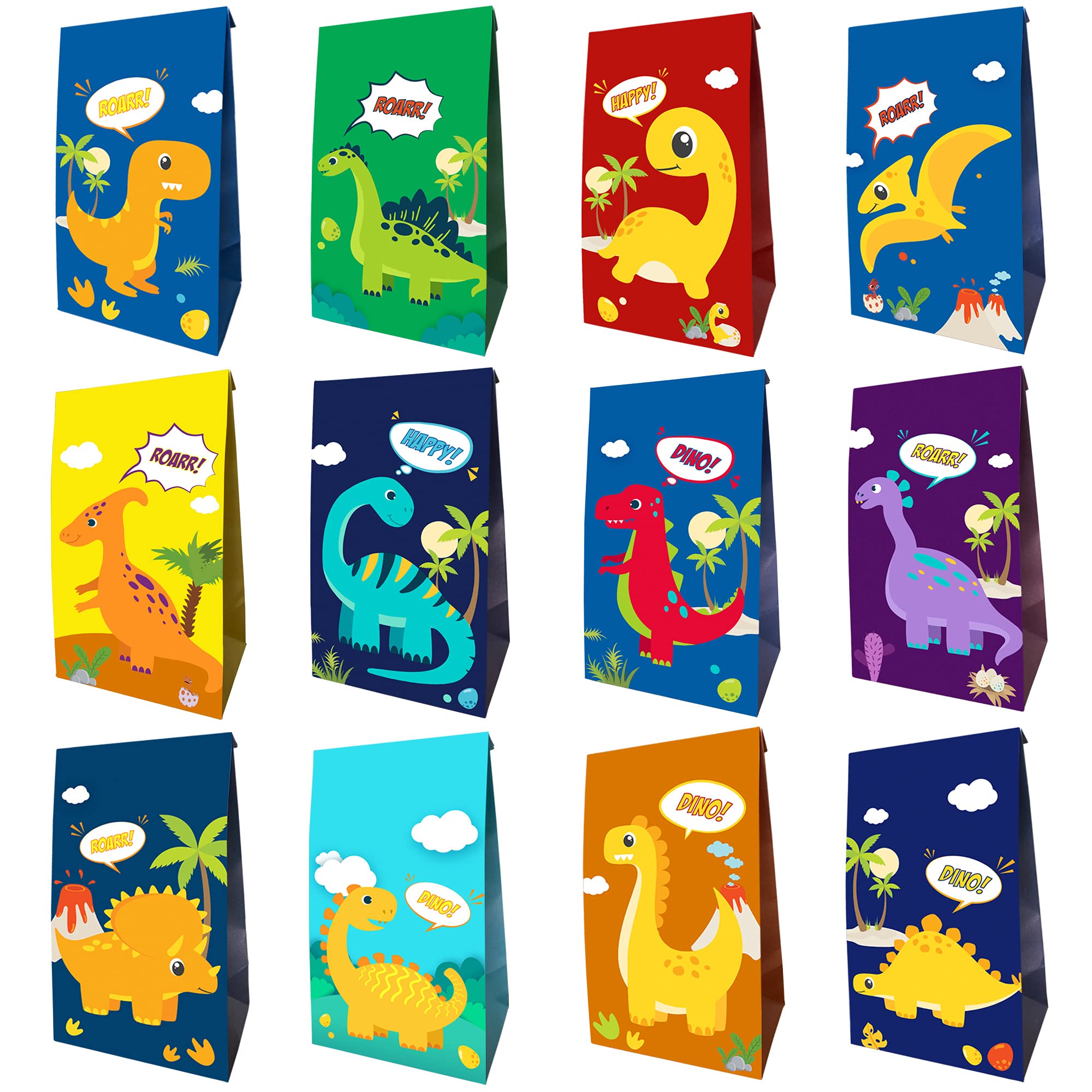 Dinosaur Party Bags 24 Packs For Kids Birthday Party Favor And Baby dinosaur-party-bags-24-packs-for-kids-birthday-party-favor-and-baby
